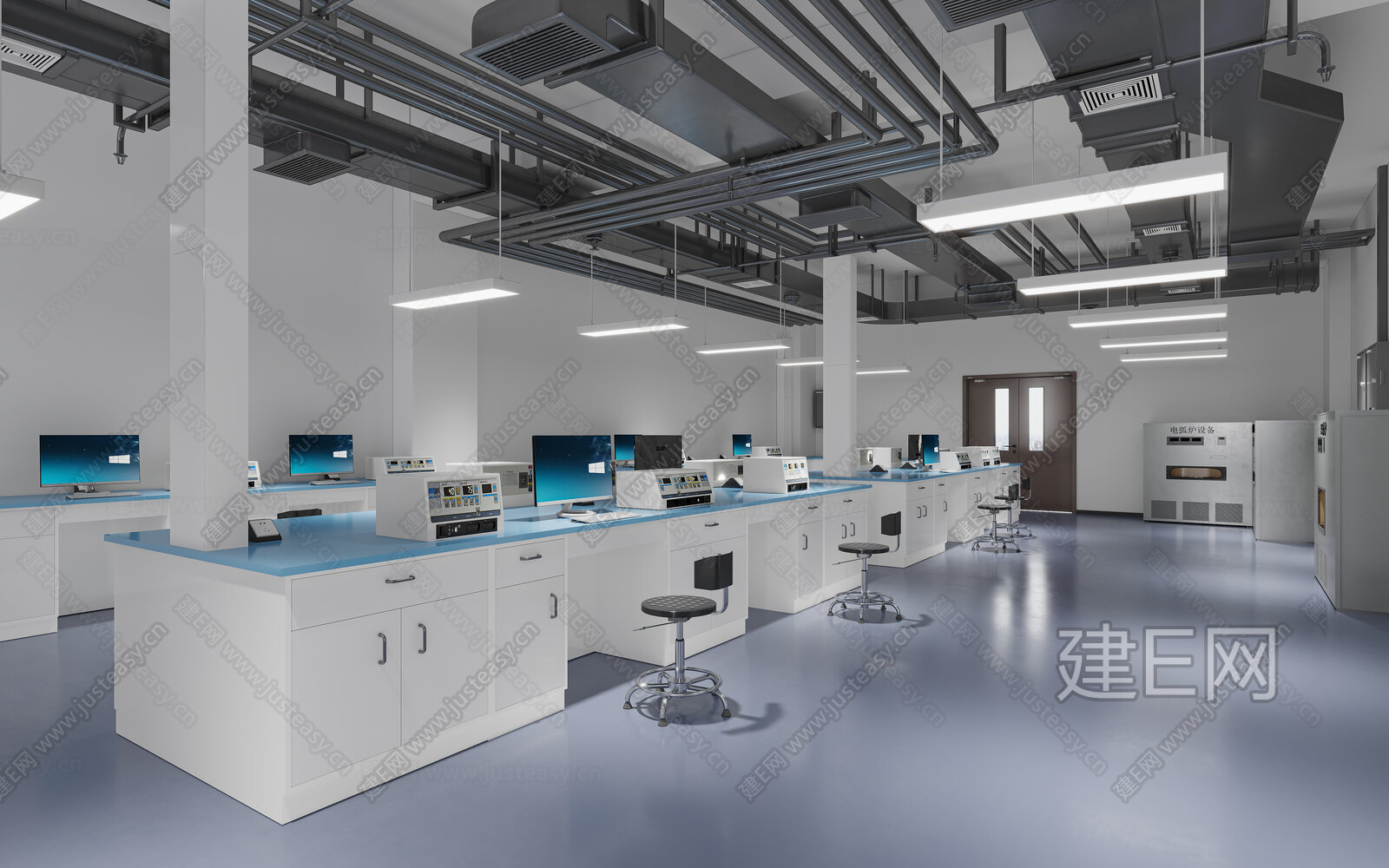 【现代实验室3d模型】建e网现代实验室3d模型下载 Id116545257 打造3d现代实验室模型免费下载平台
