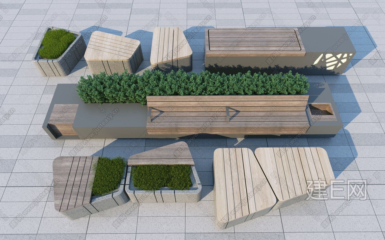 【现代景观座椅3d模型】建e网现代景观座椅3d模型下载 Id109401790 打造3d现代景观座椅模型免费下载平台