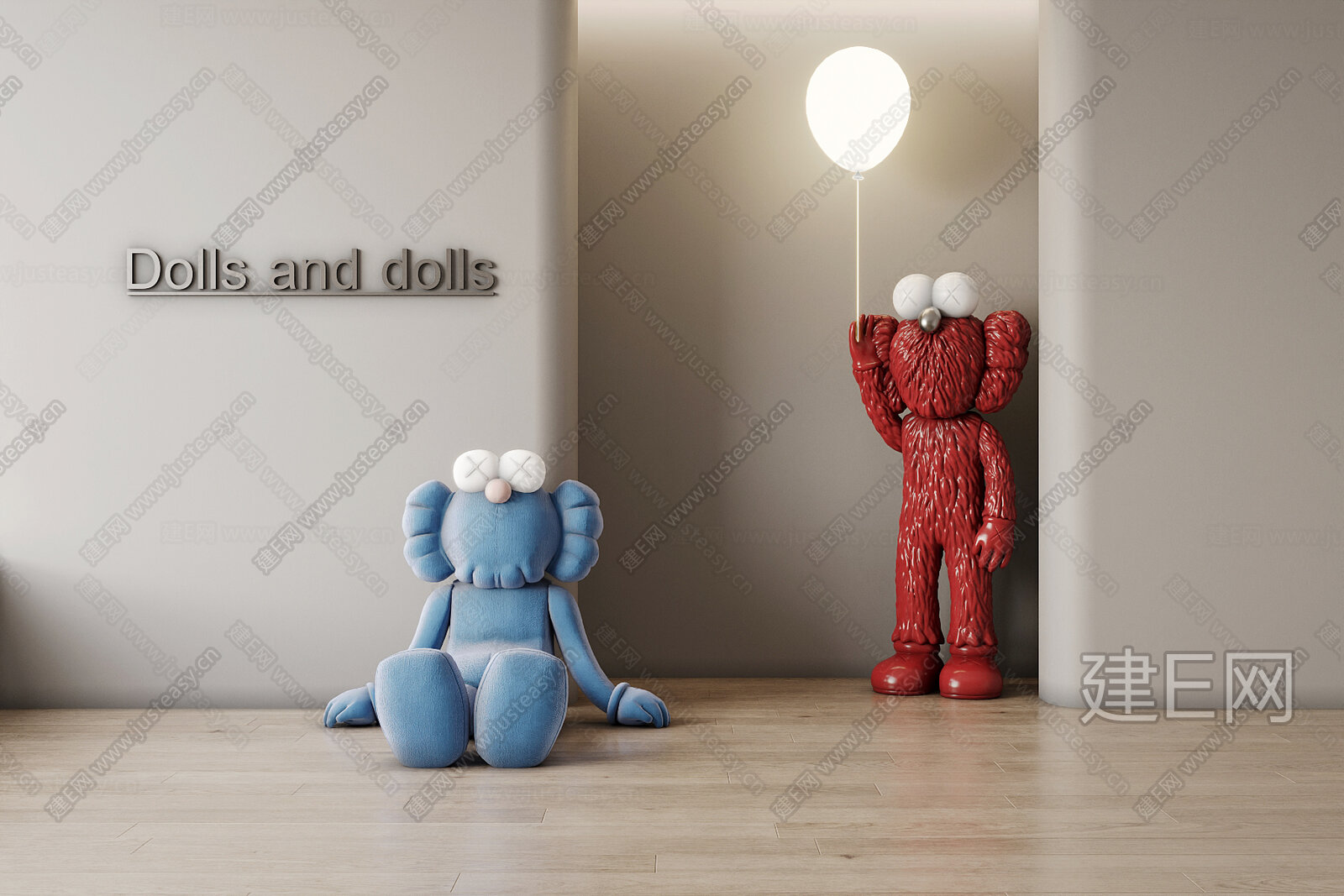 【现代kaws公仔摆件3d模型】建e网现代kaws公仔摆件3d模型下载 Id109532864 打造3d现代kaws公仔摆件模型免费下载平台