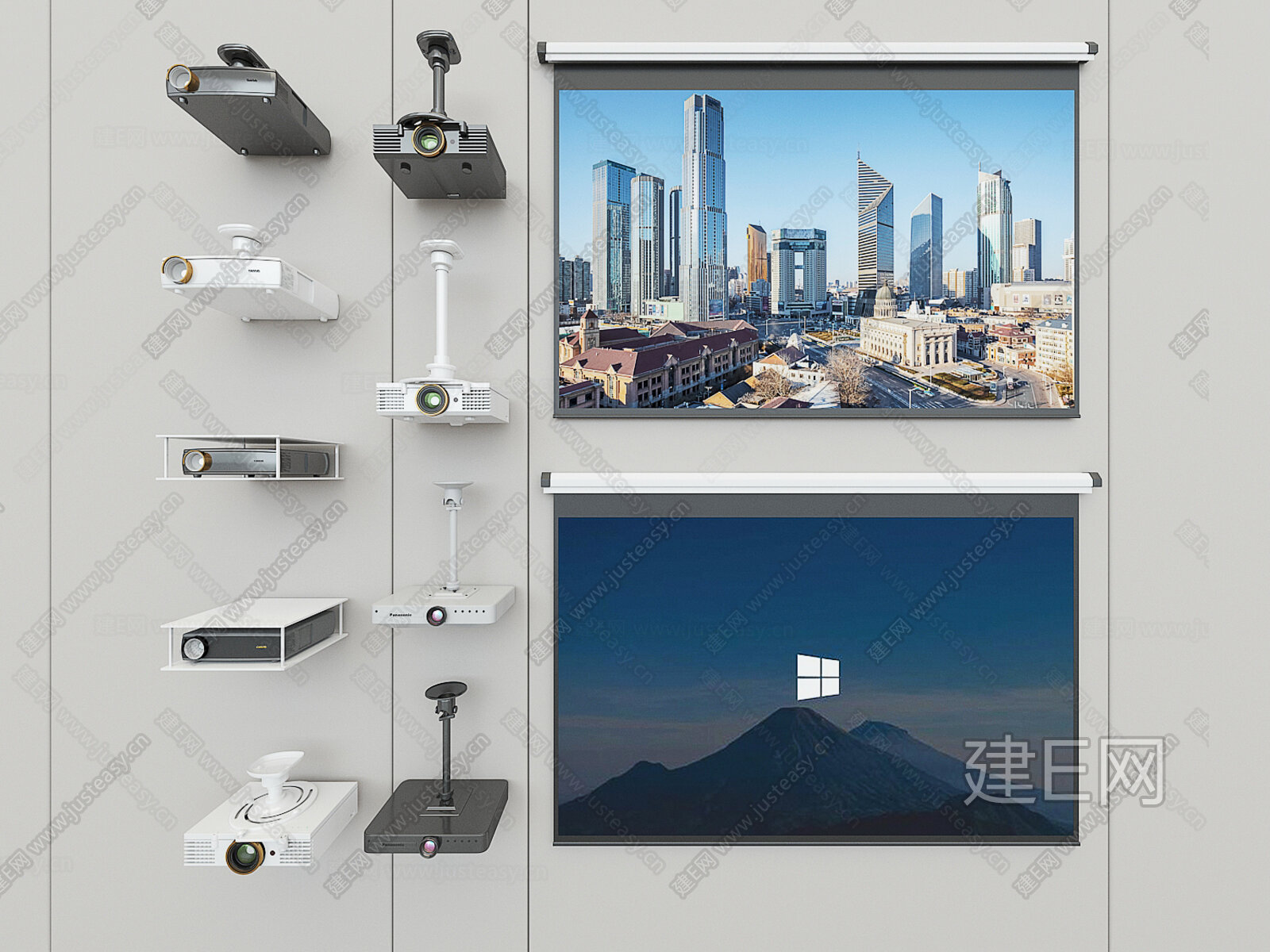 【现代投影仪3d模型】建e网现代投影仪3d模型下载 Id110253713 打造3d现代投影仪模型免费下载平台