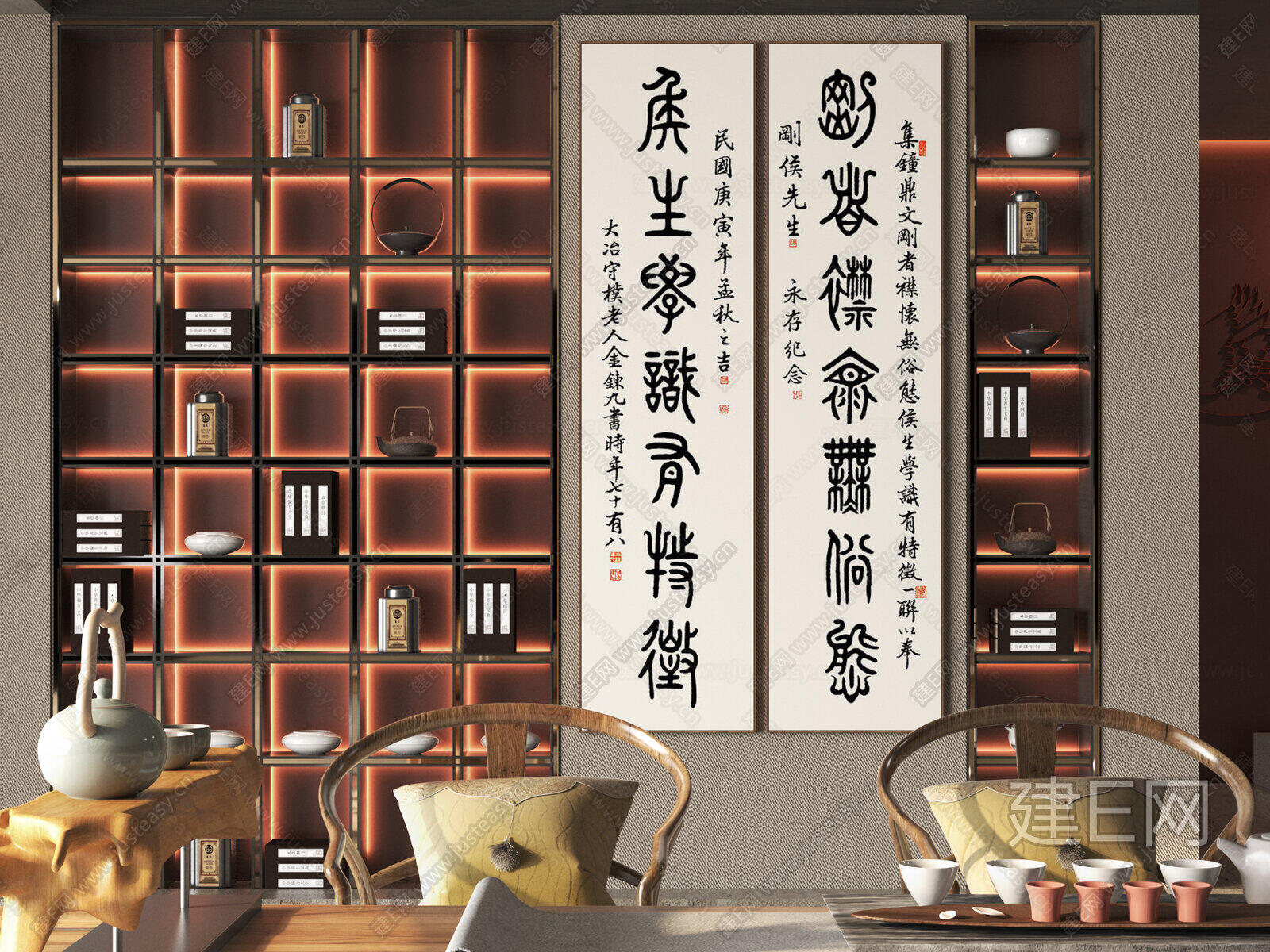 【新中式书法装饰画3d模型】建e网新中式书法装饰画3d模型下载 Id110712536 打造3d新中式书法装饰画模型免费下载平台