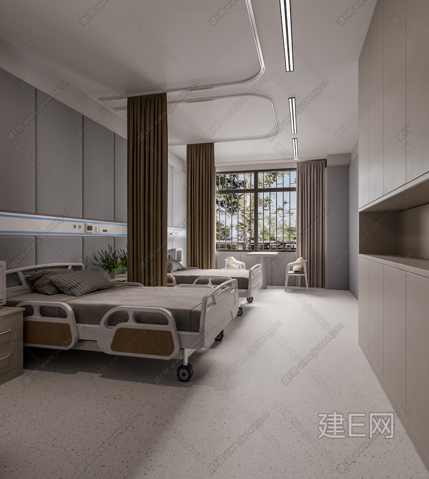 【道亨效果图设计 现代特殊病房3d模型】建e网道亨效果图设计 现代特殊病房3d模型下载 Id110712511 打造3d道亨效果图设计