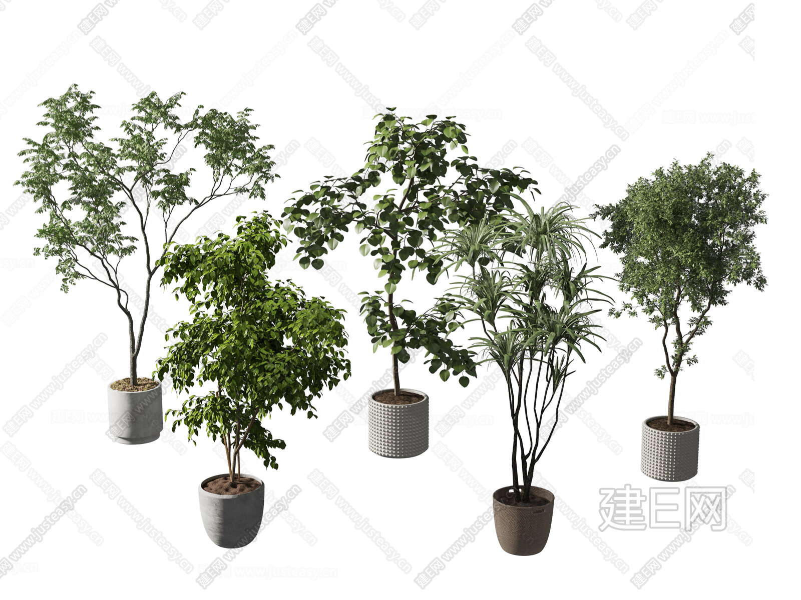 【现代绿植盆栽组合3d模型】建e网现代绿植盆栽组合3d模型下载 Id111433336 打造3d现代绿植盆栽组合模型免费下载平台