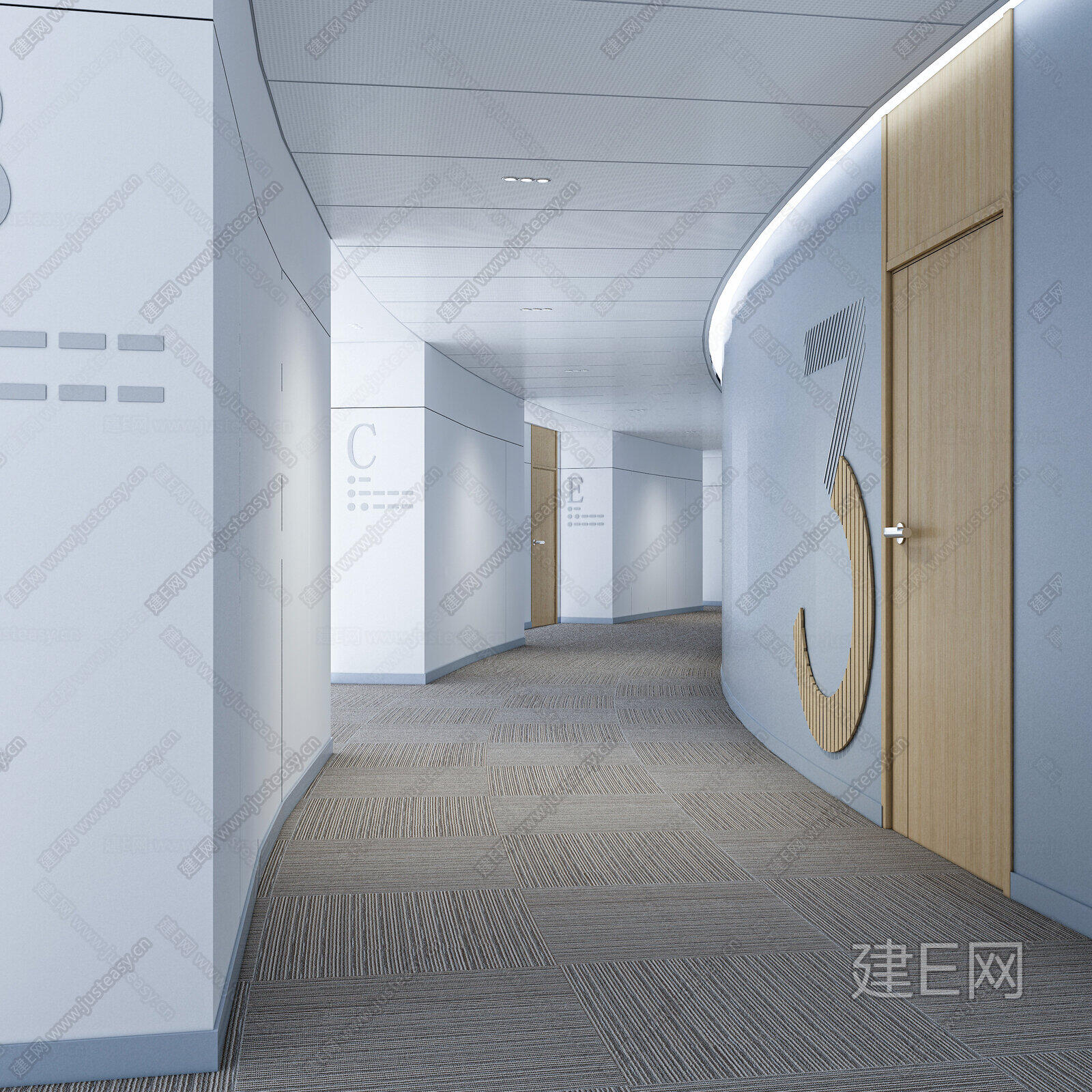 【现代酒店走廊过道3d模型】建e网现代酒店走廊过道3d模型下载 Id111630051 打造3d现代酒店走廊过道模型免费下载平台