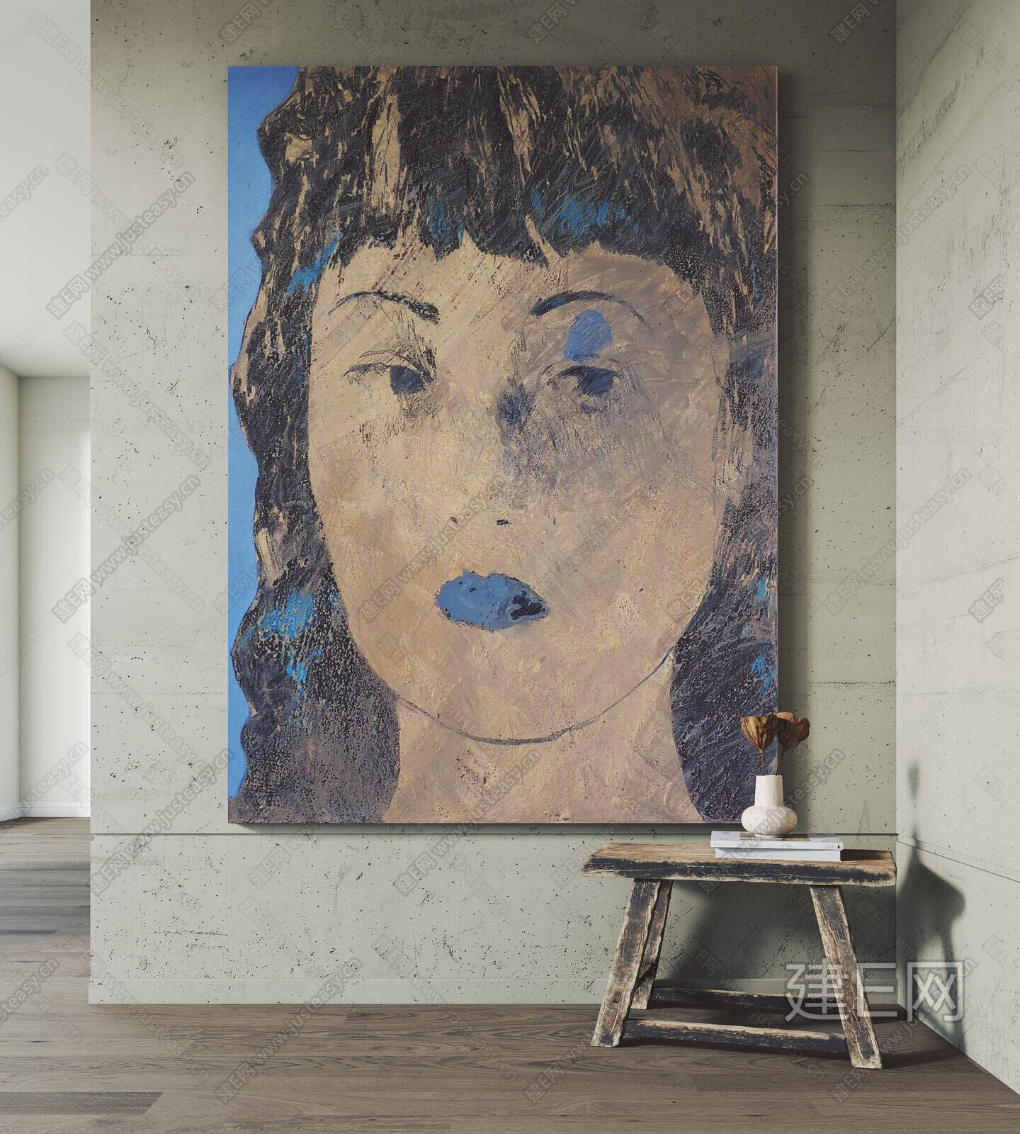 【现代挂画装饰画3d模型】建e网现代挂画装饰画3d模型下载 Id112023099 打造3d现代挂画装饰画模型免费下载平台