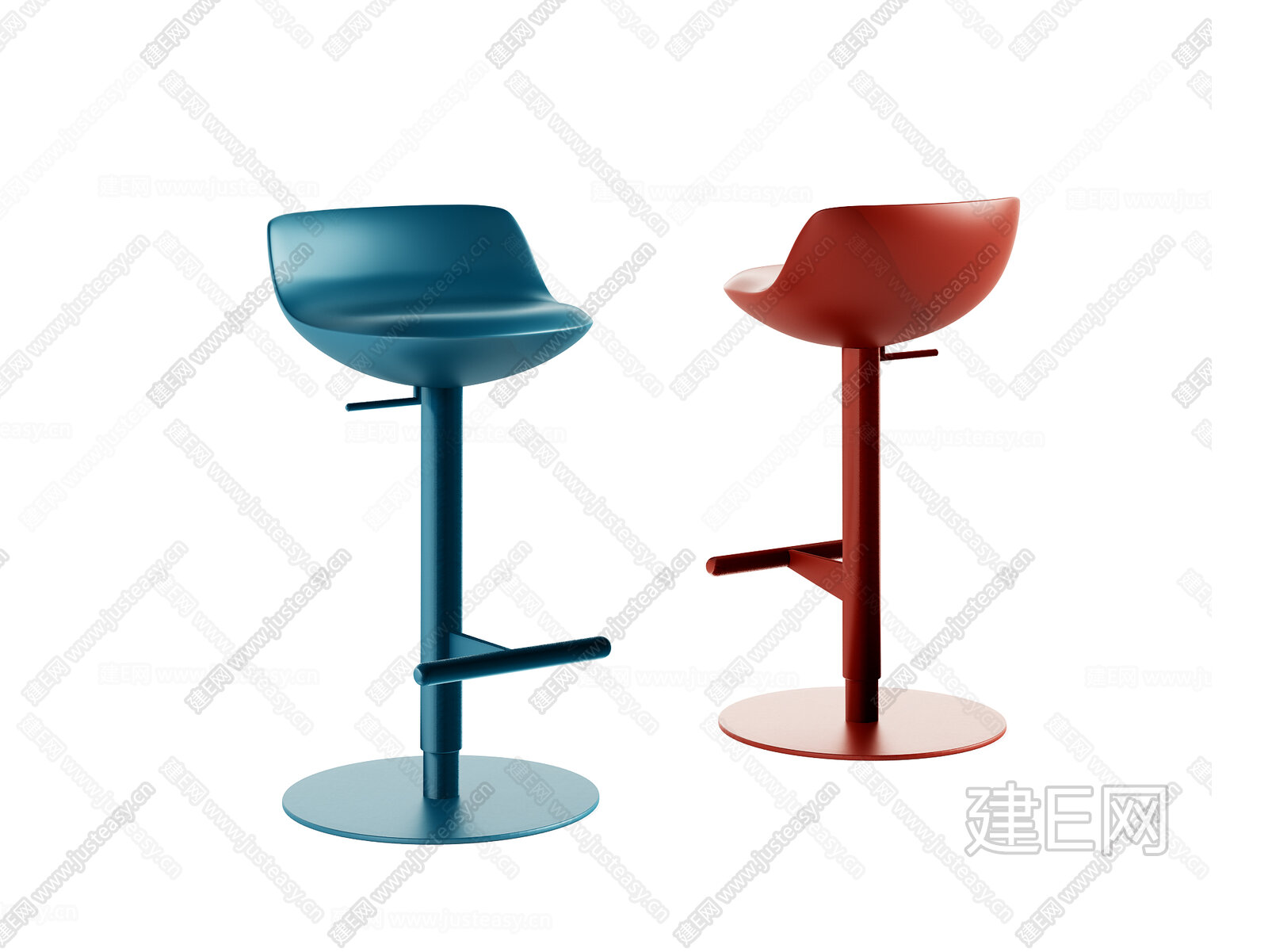 tulij 现代吧椅组合模型SU模型下载[ID:116084274]_建e网su模型