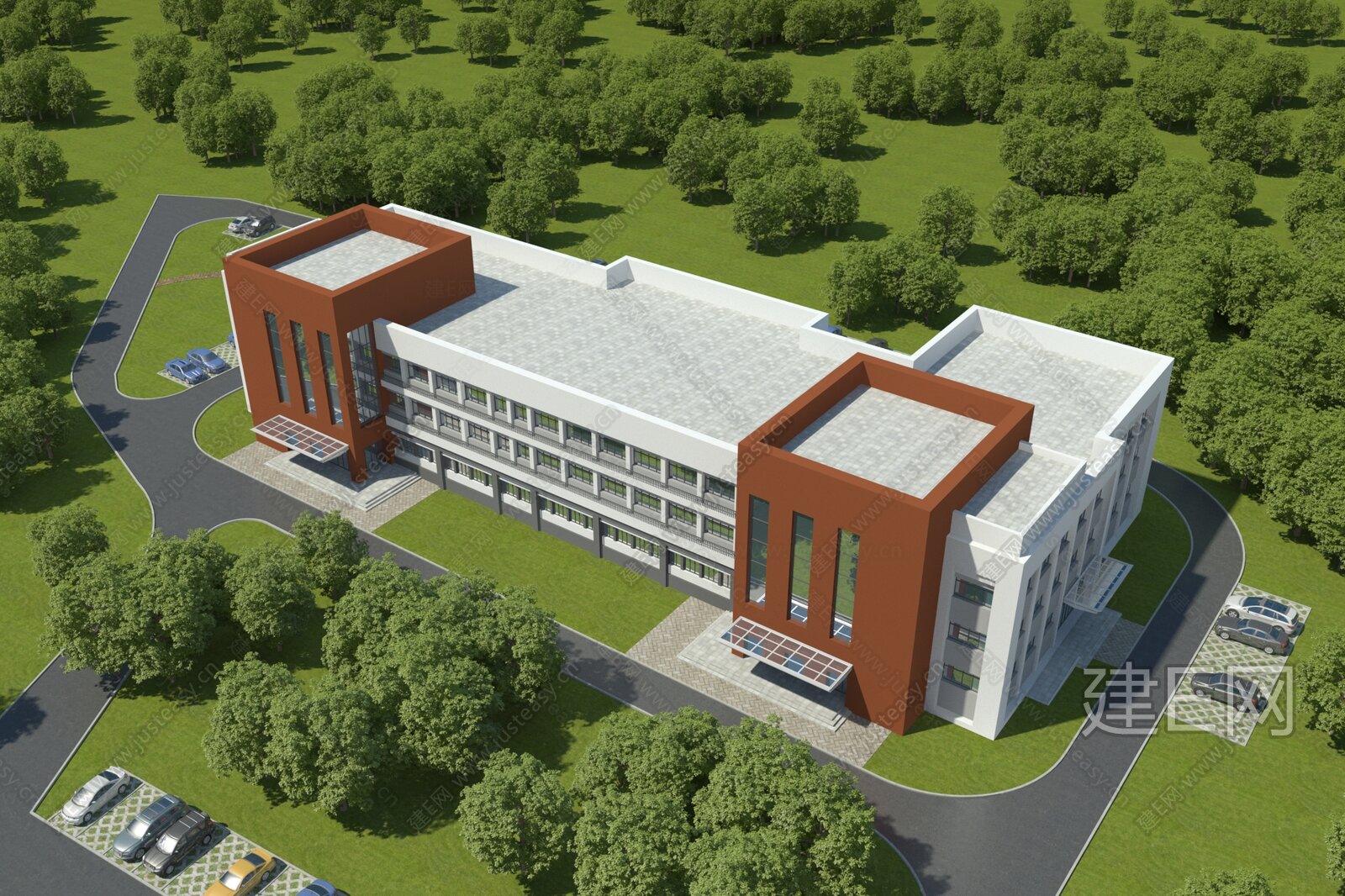 【现代办公楼鸟瞰图3d模型】建e网现代办公楼鸟瞰图3d模型下载 Id112612866 打造3d现代办公楼鸟瞰图模型免费下载平台