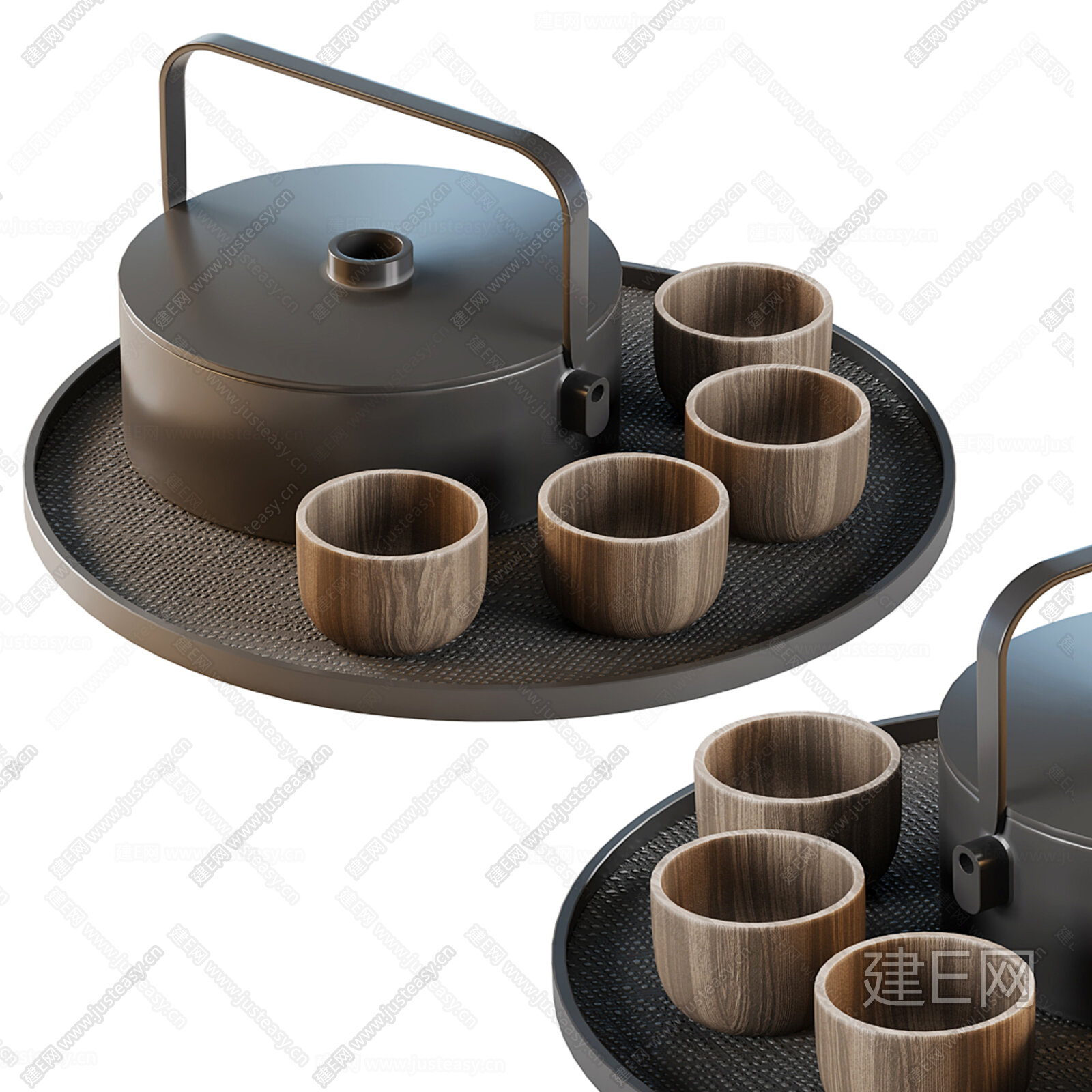 【新中式茶具摆件3d模型】建e网新中式茶具摆件3d模型下载 Id112285430 打造3d新中式茶具摆件模型免费下载平台