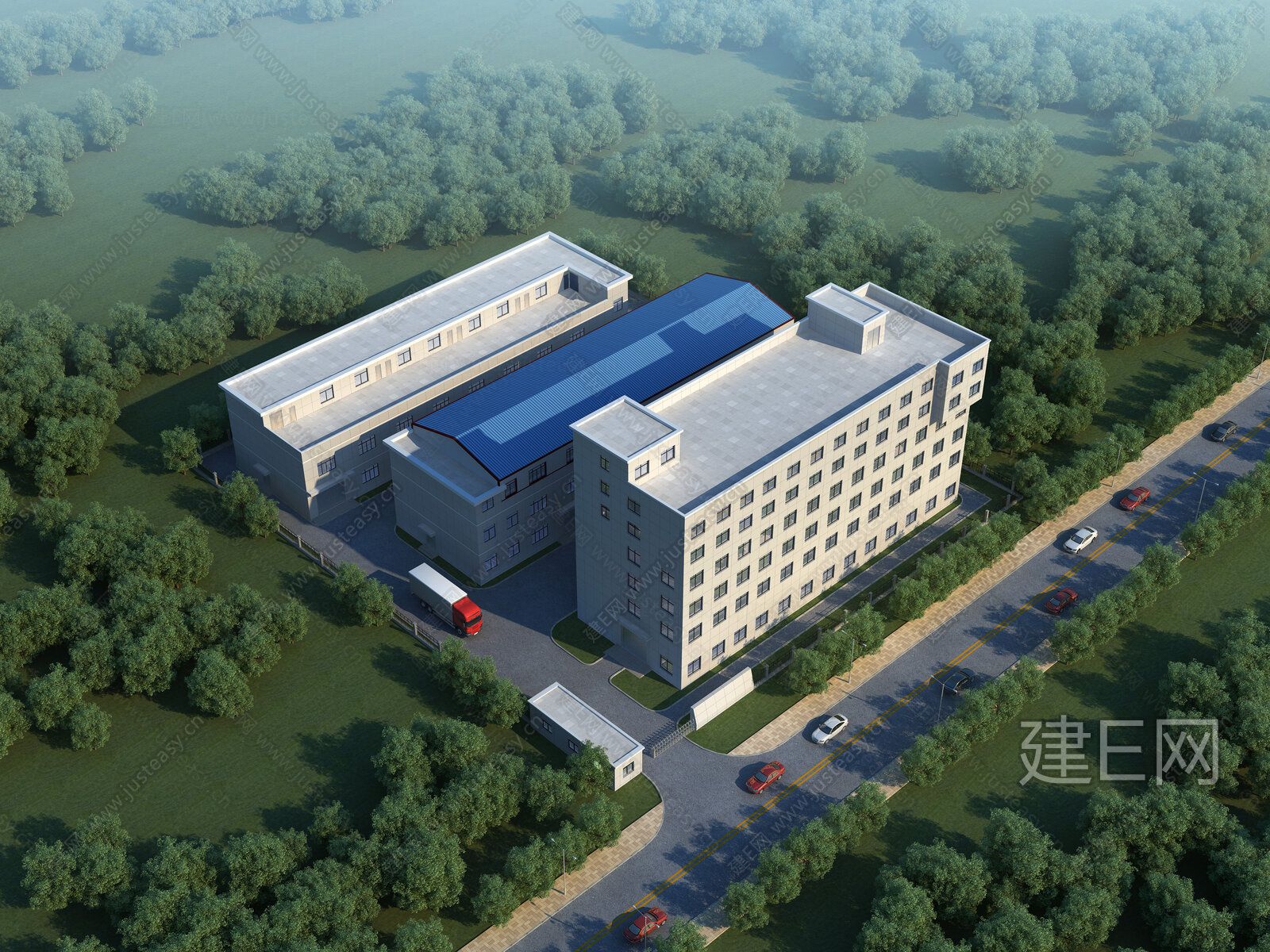【现代工业厂房规划鸟瞰3d模型】建e网现代工业厂房规划鸟瞰3d模型下载 Id105994664 打造3d现代工业厂房规划鸟瞰模型免费下载平台