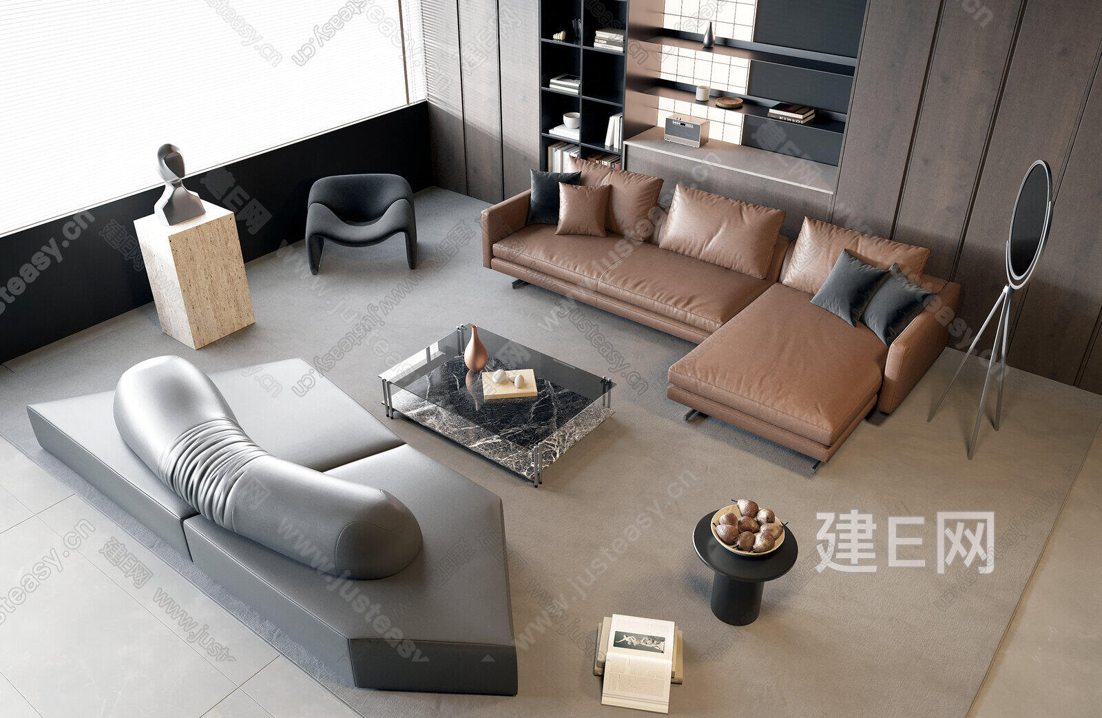 【现代组合沙发3d模型】建e网现代组合沙发3d模型下载 Id109009233 打造3d现代组合沙发模型免费下载平台