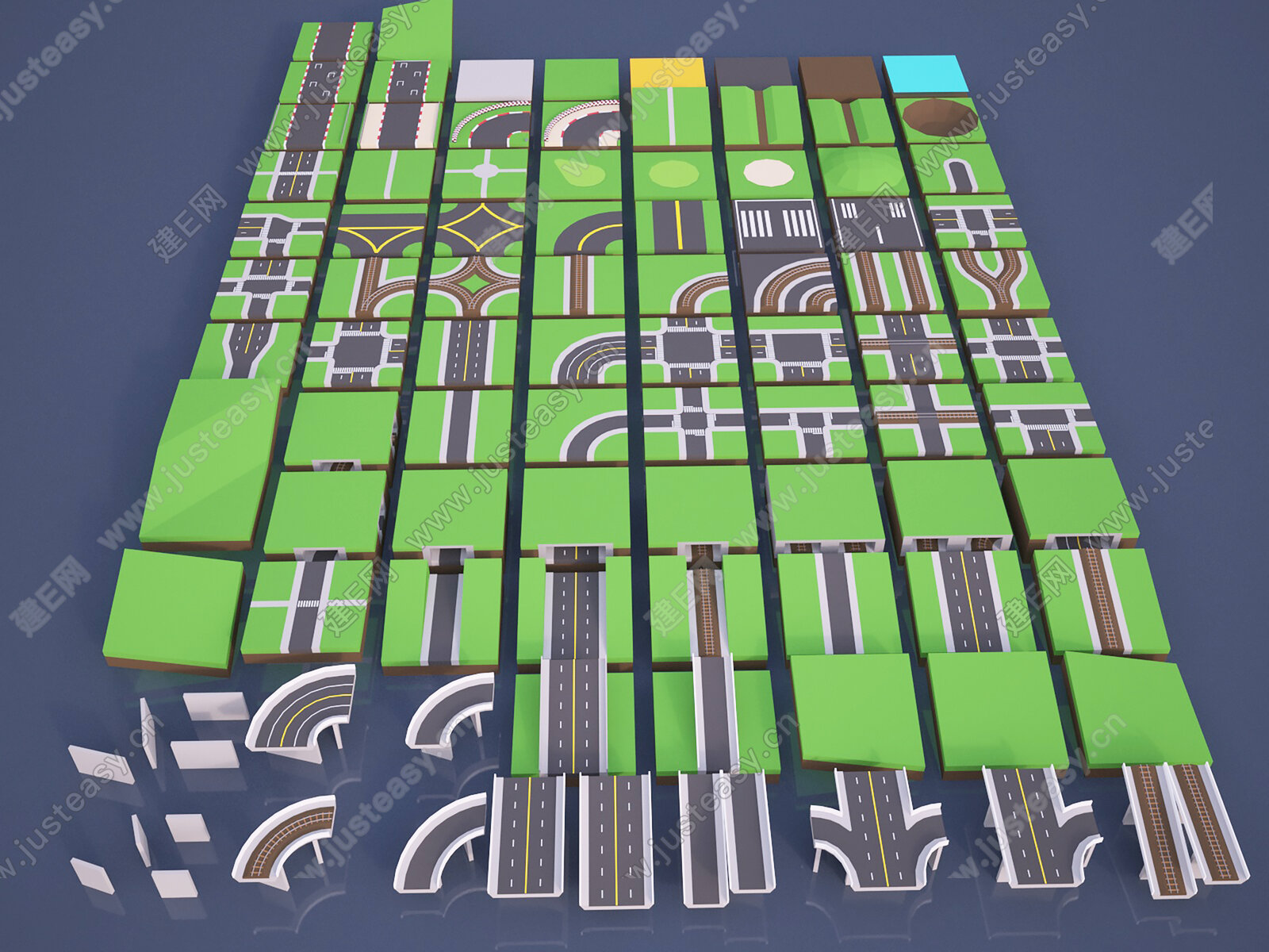 【现代道路设施3d模型3d模型】建e网现代道路设施3d模型3d模型下载 Id101079390 打造3d现代道路设施3d模型模型免费下载平台