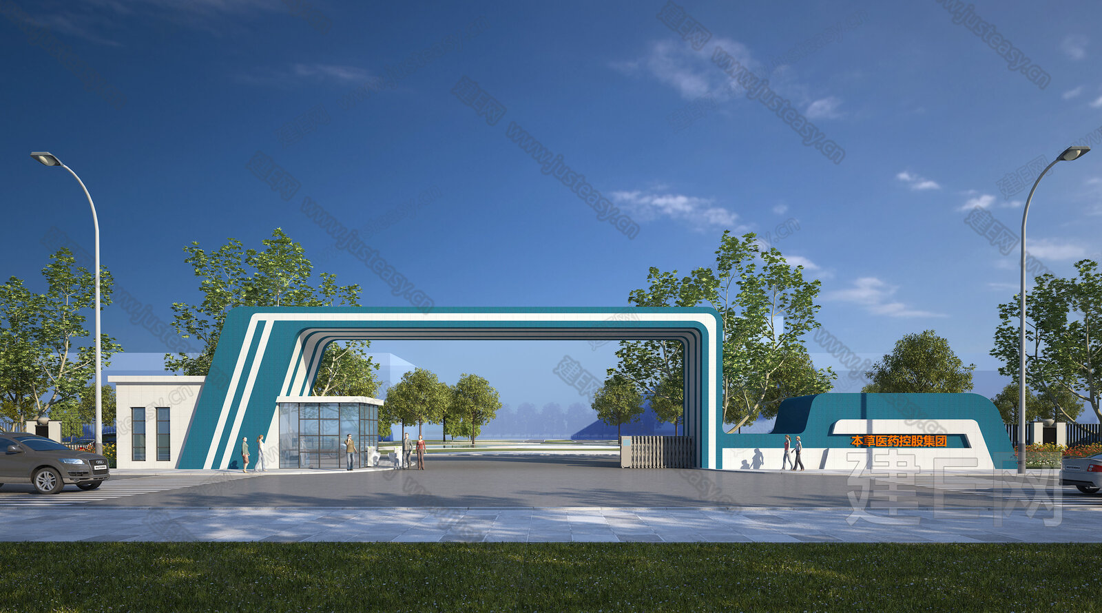 【现代产业园入口大门3d模型】建e网现代产业园入口大门3d模型下载 Id101996918 打造3d现代产业园入口大门模型免费下载平台