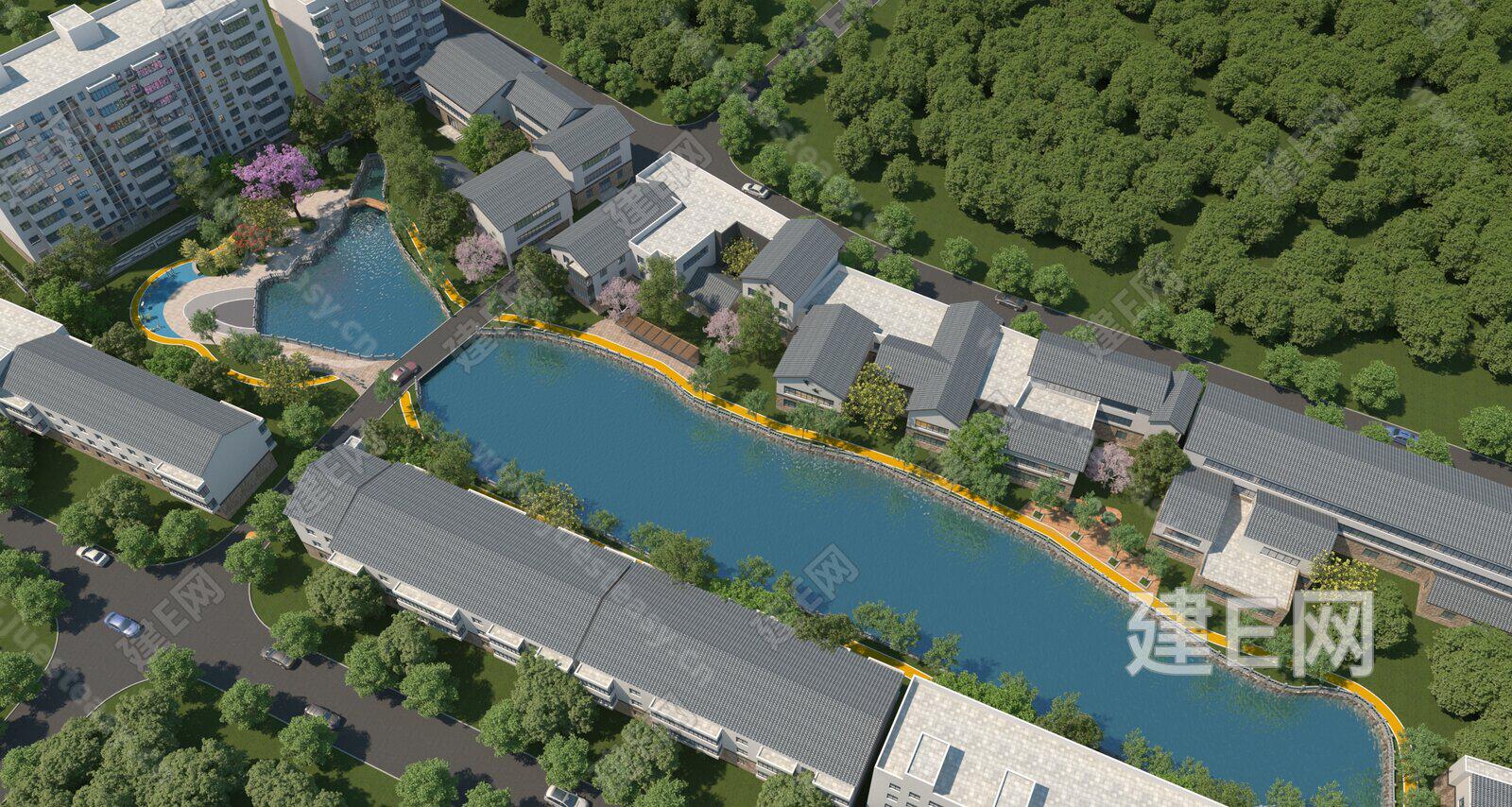 【现代乡村住宅楼鸟瞰图3d模型】建e网现代乡村住宅楼鸟瞰图3d模型下载 Id102193445 打造3d现代乡村住宅楼鸟瞰图模型免费下载平台
