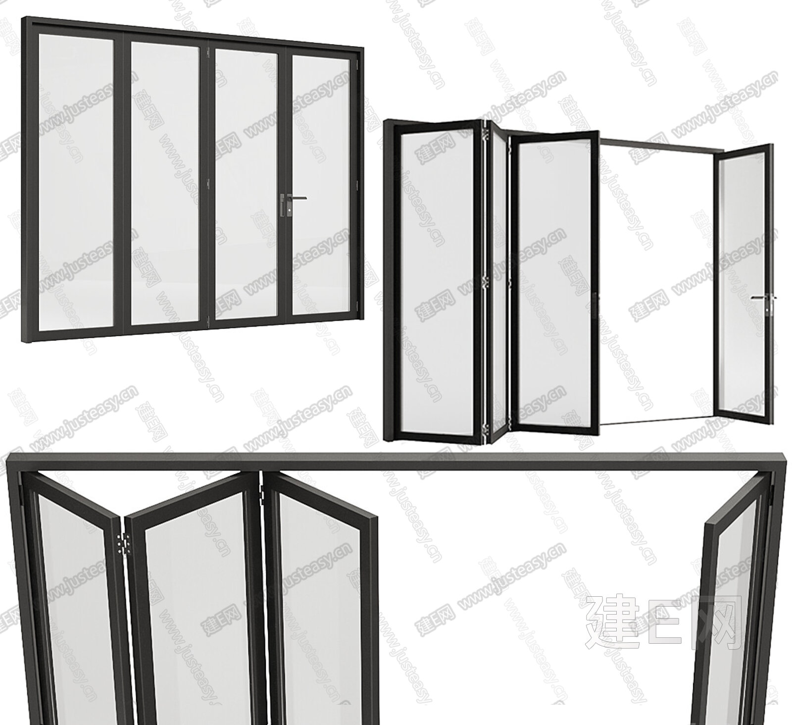 【现代折叠窗3d模型】建e网现代折叠窗3d模型下载 Id103897371 打造3d现代折叠窗模型免费下载平台