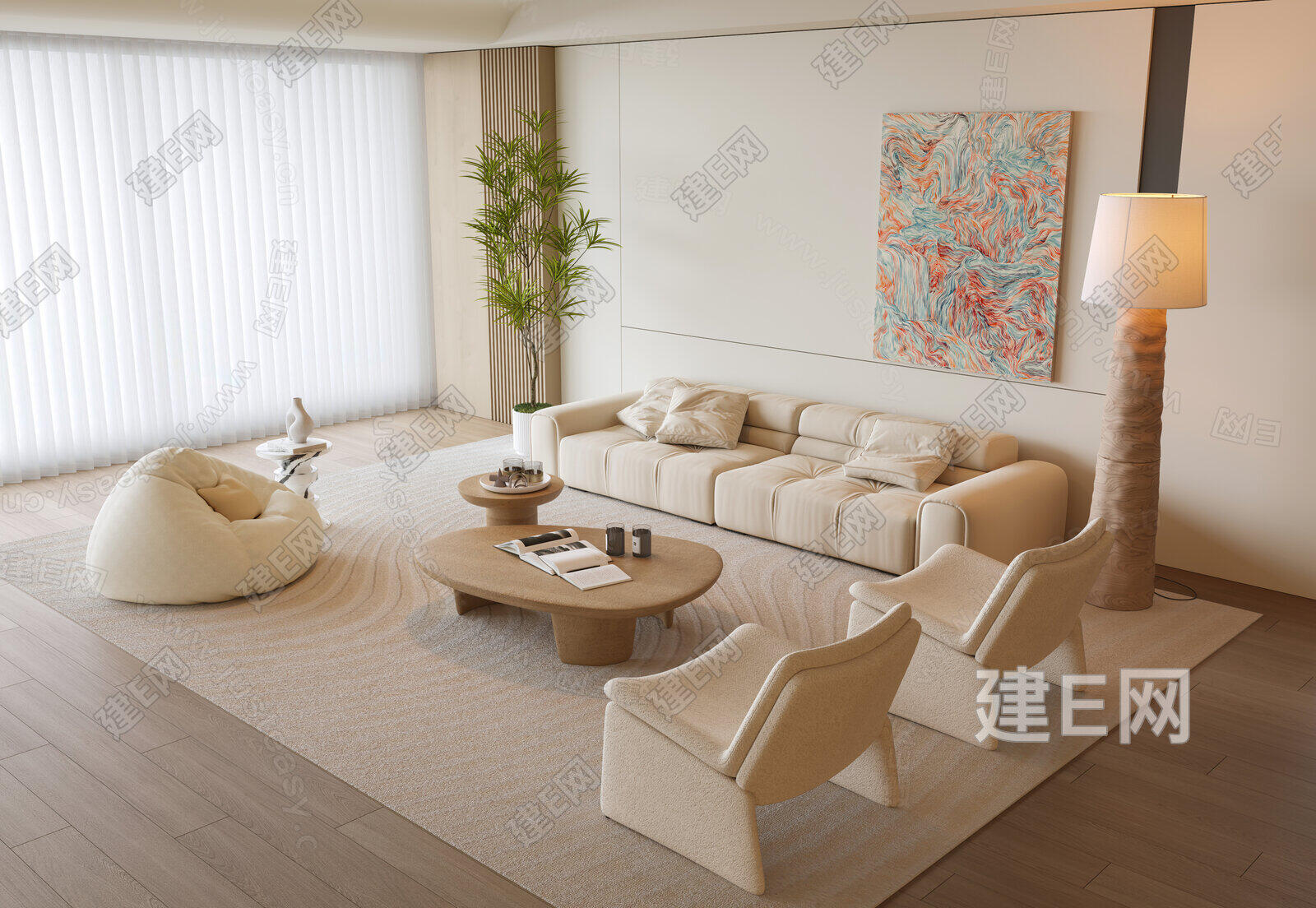 【现代沙发茶几组合3d模型】建e网现代沙发茶几组合3d模型下载 Id103962928 打造3d现代沙发茶几组合模型免费下载平台