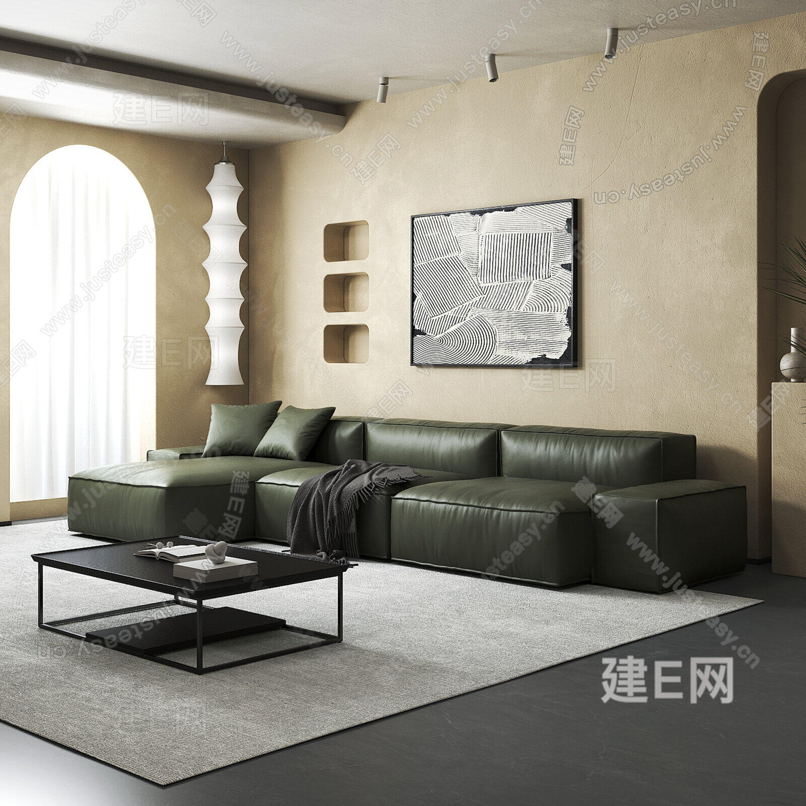 【现代意式极简客厅3d模型】建e网现代意式极简客厅3d模型下载 Id113859026 打造3d现代意式极简客厅模型免费下载平台