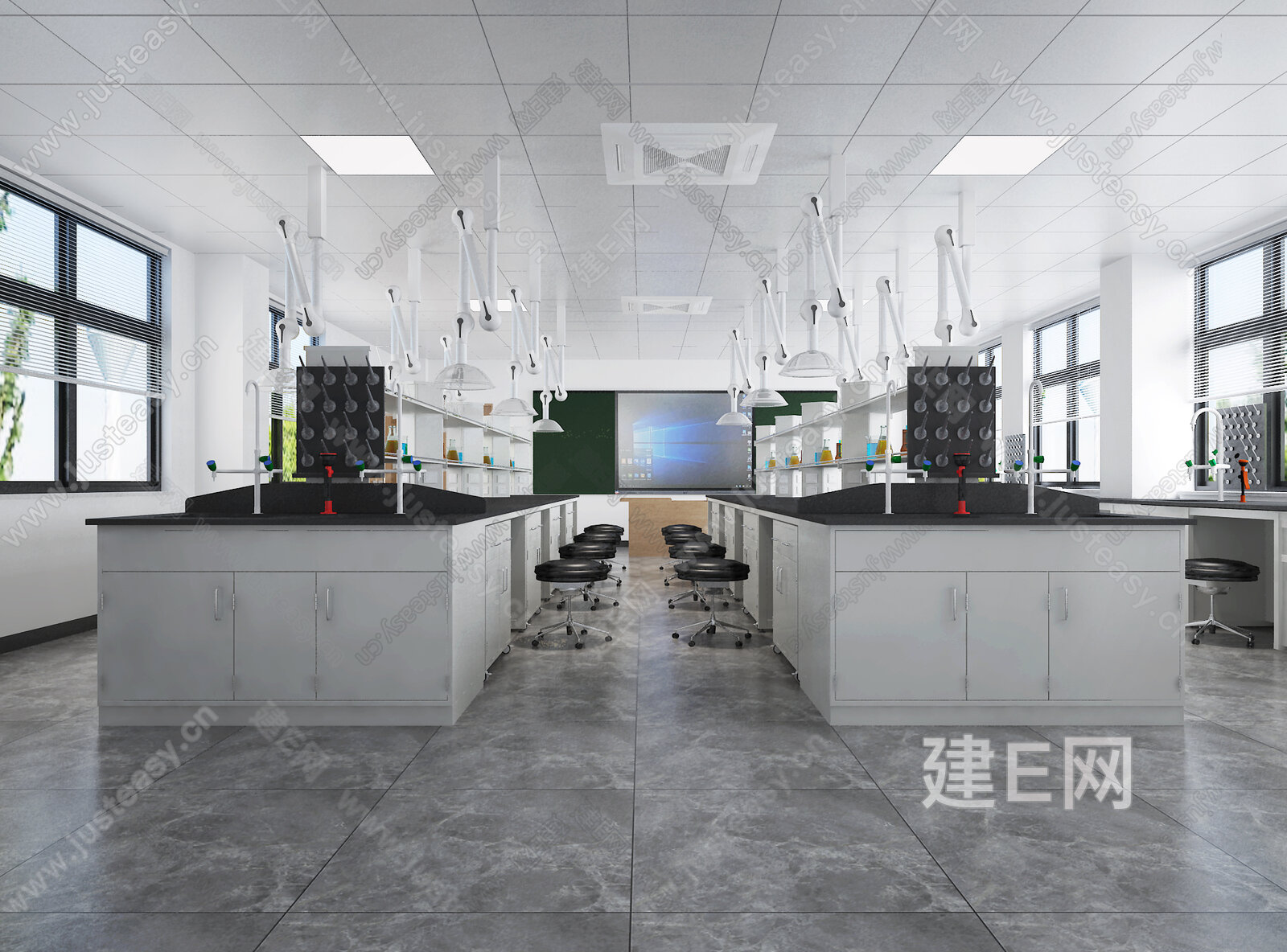 【现代实验室3d模型】建e网现代实验室3d模型下载 Id116480299 打造3d现代实验室模型免费下载平台