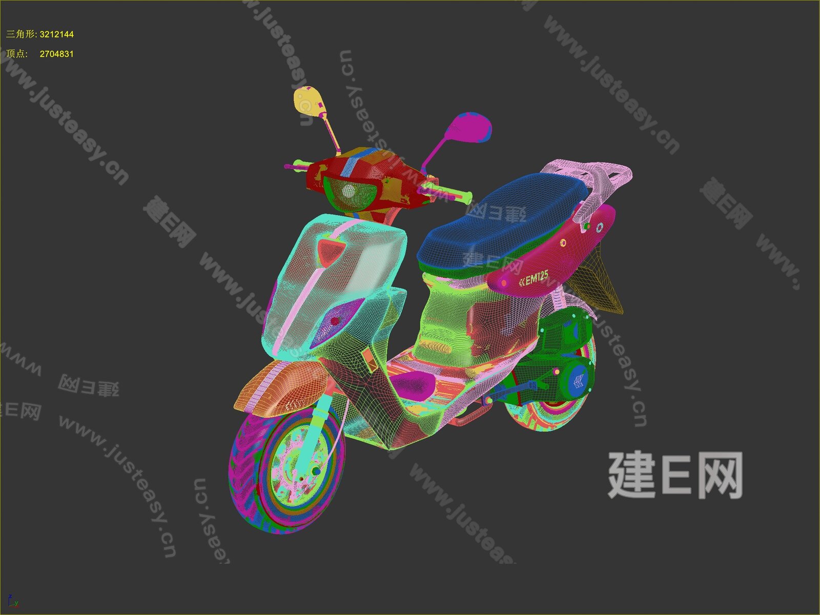 【摩托车3d模型】建e网摩托车3d模型下载 Id111892971 打造3d摩托车模型免费下载平台