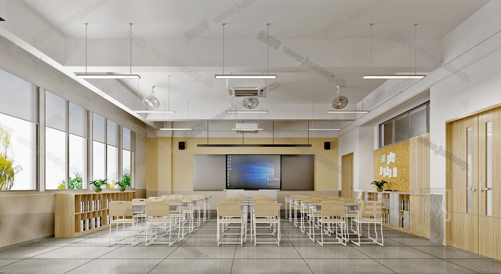 【现代多媒体教室3d模型】建e网现代多媒体教室3d模型下载 Id112417045 打造3d现代多媒体教室模型免费下载平台