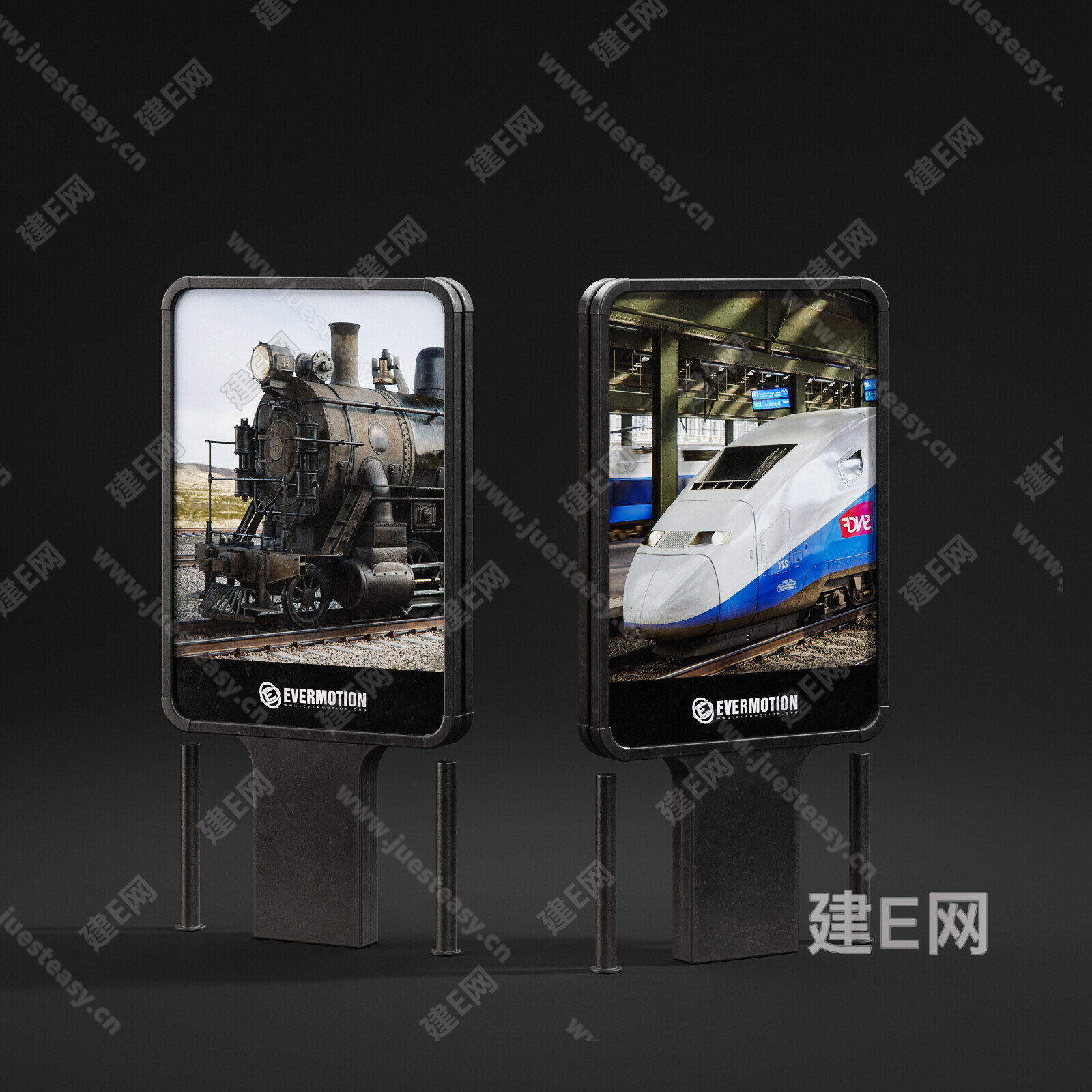 【现代广告牌3d模型】建e网现代广告牌3d模型下载 Id105011238 打造3d现代广告牌模型免费下载平台