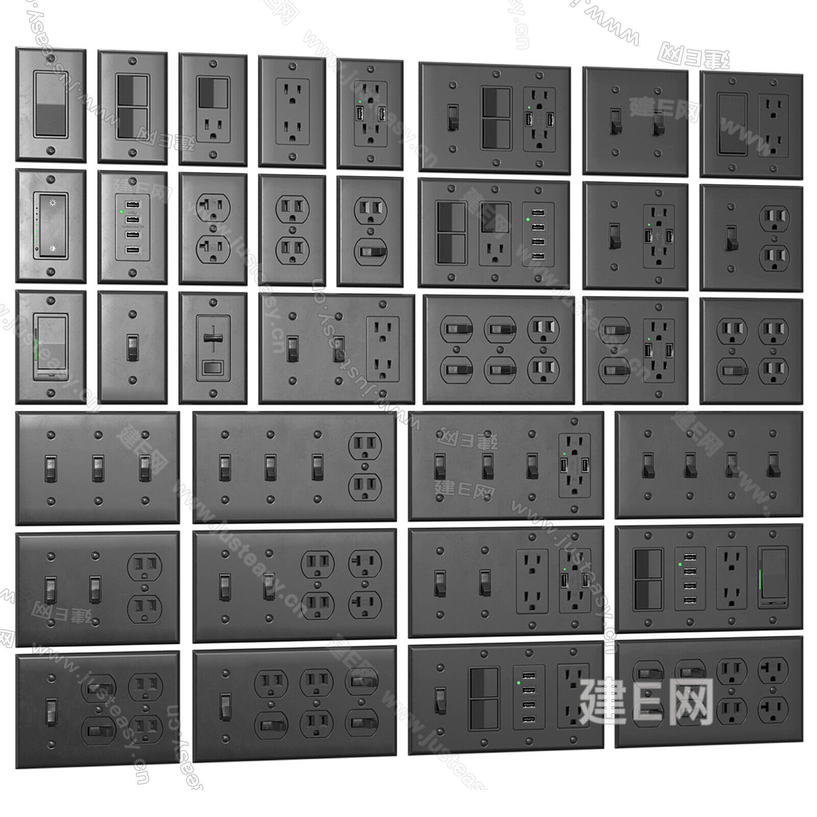 【现代控制面板开关3d模型】建e网现代控制面板开关3d模型下载 Id106911884 打造3d现代控制面板开关模型免费下载平台