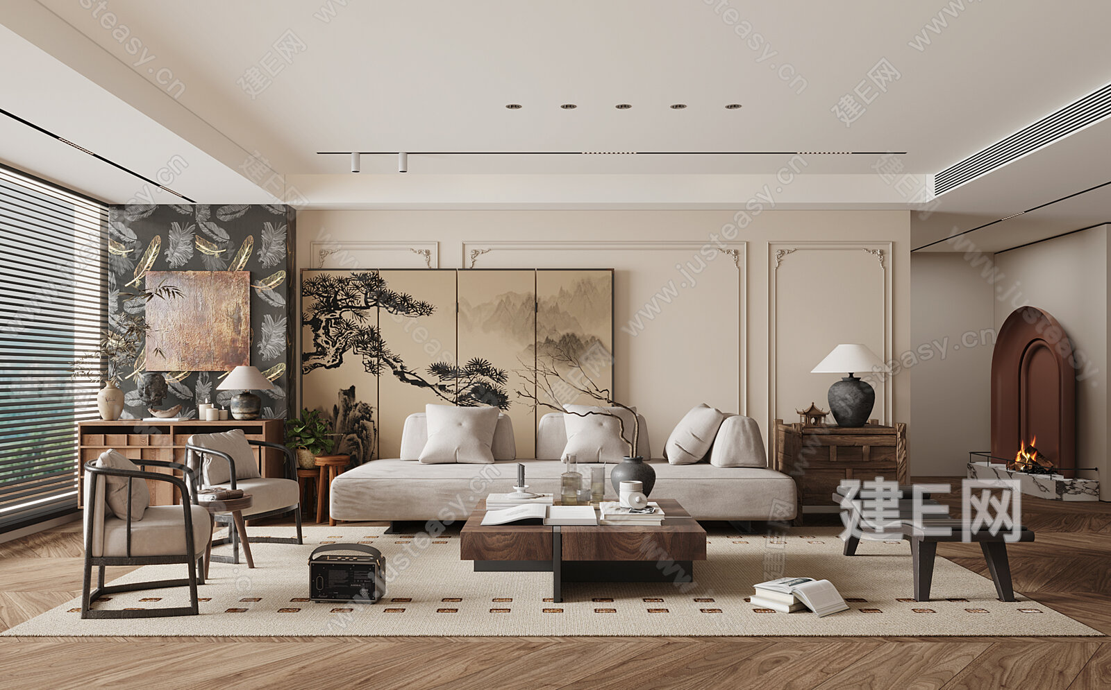 【法式中古风客厅3d模型】建e网法式中古风客厅3d模型下载 Id108615788 打造3d法式中古风客厅模型免费下载平台