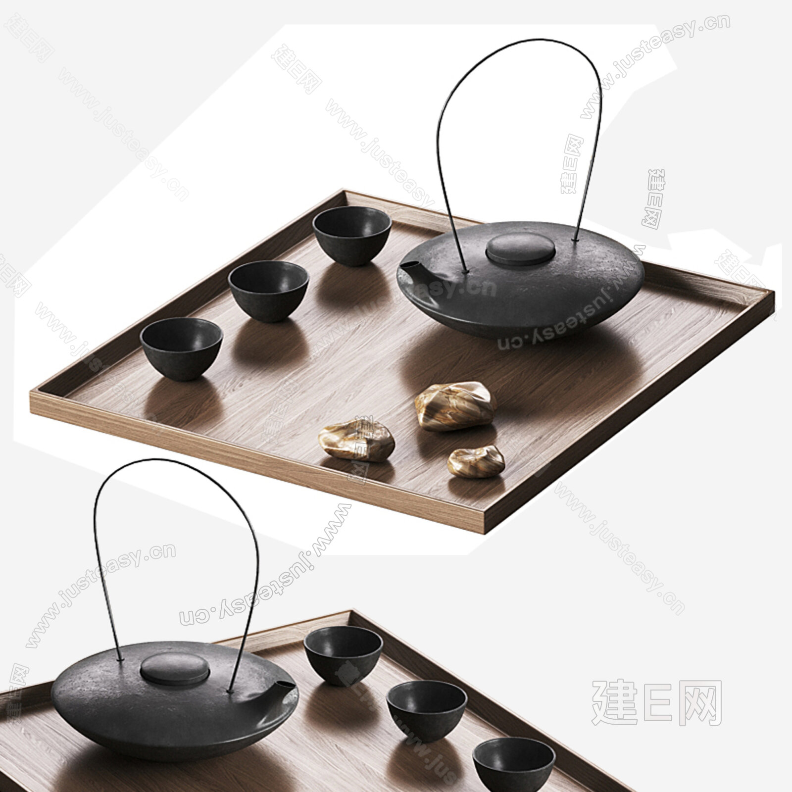 【新中式茶具摆件3d模型】建e网新中式茶具摆件3d模型下载 Id108550324 打造3d新中式茶具摆件模型免费下载平台