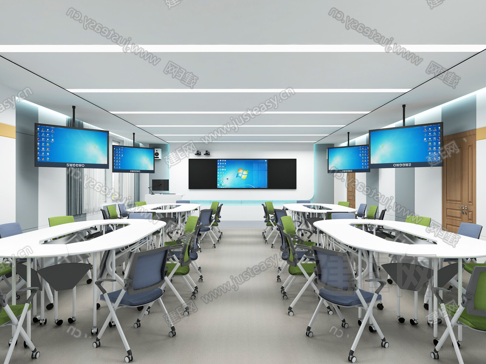 【现代多媒体教室3d模型】建e网现代多媒体教室3d模型下载 Id101144711 打造3d现代多媒体教室模型免费下载平台