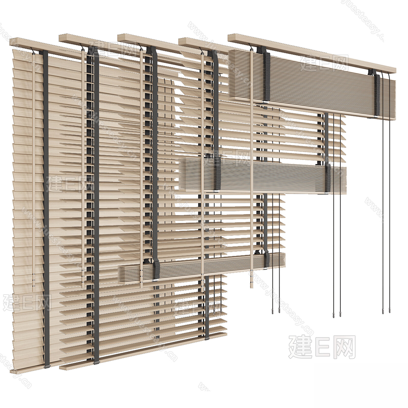 【现代百叶窗3d模型】建e网现代百叶窗3d模型下载 Id113268990 打造3d现代百叶窗模型免费下载平台