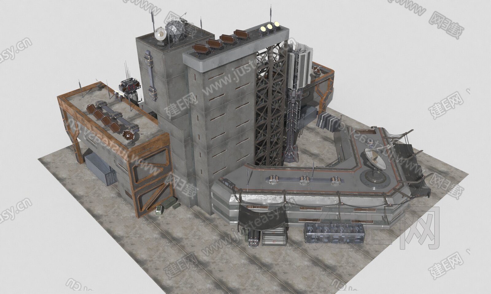 【科幻军事基地3d模型】建e网科幻军事基地3d模型下载 Id115628110 打造3d科幻军事基地模型免费下载平台
