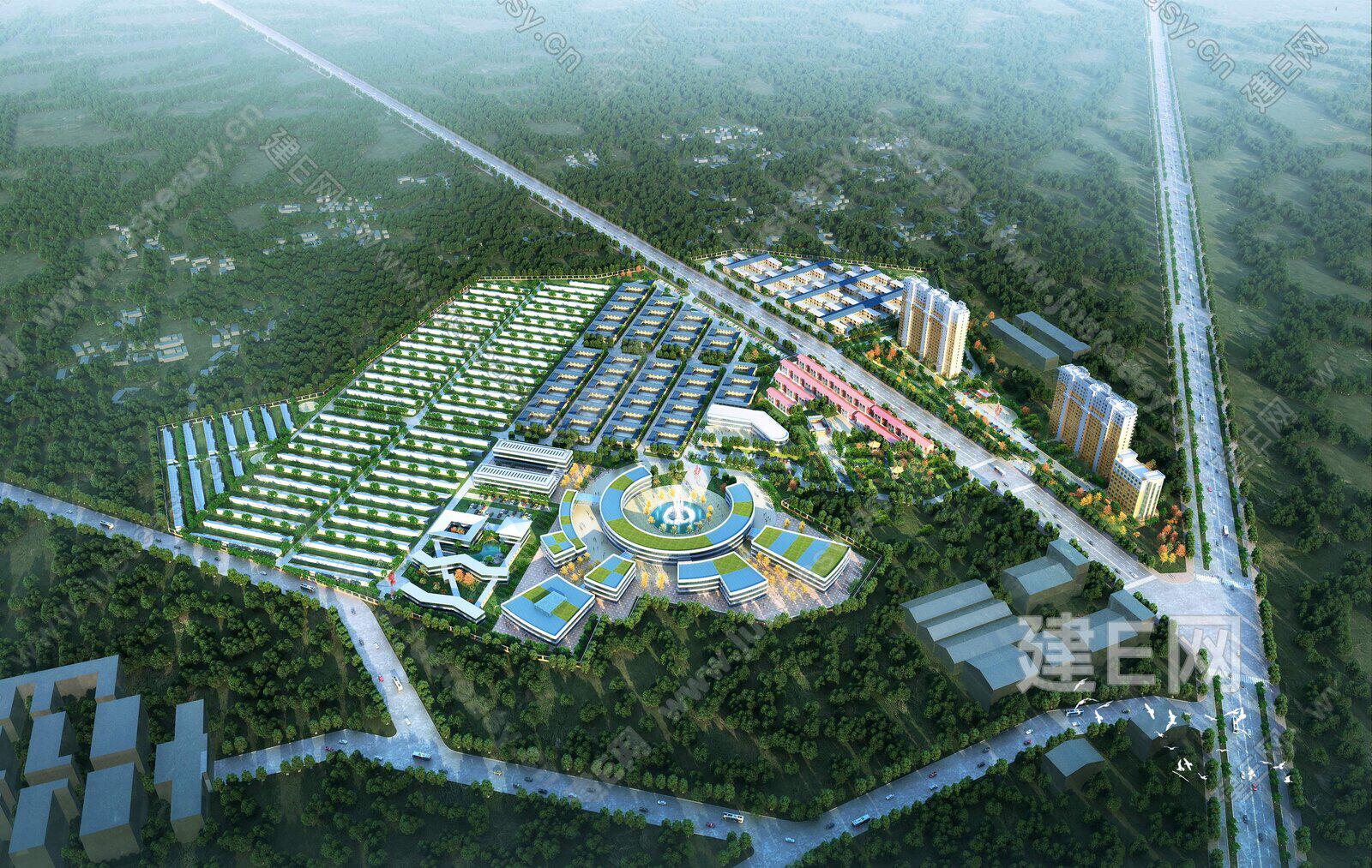 【现代办公楼鸟瞰规划3d模型】建e网现代办公楼鸟瞰规划3d模型下载 Id111368414 打造3d现代办公楼鸟瞰规划模型免费下载平台