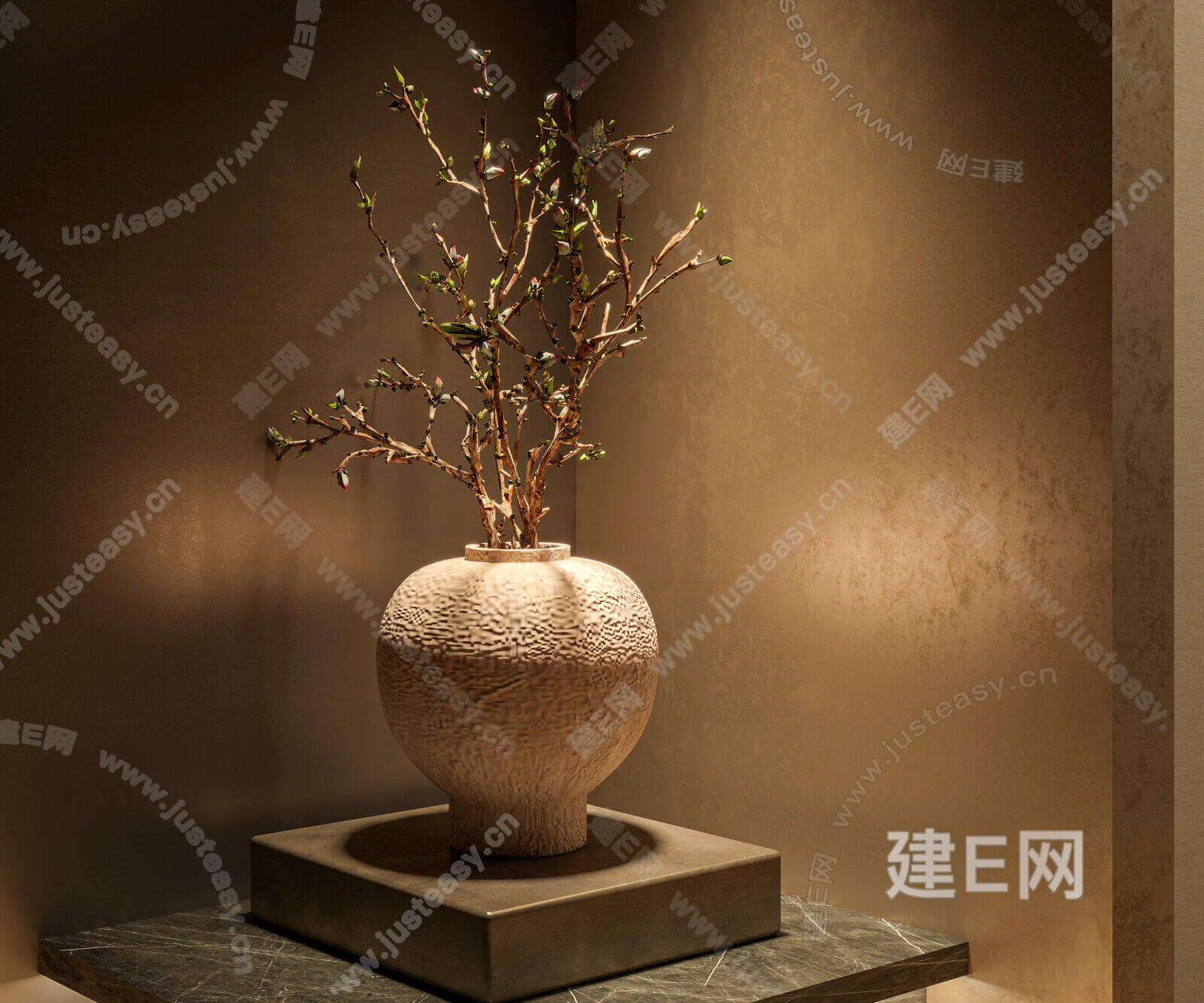 【侘寂风中古花瓶摆件3d模型】建e网侘寂风中古花瓶摆件3d模型下载 Id107305757 打造3d侘寂风中古花瓶摆件模型免费下载平台