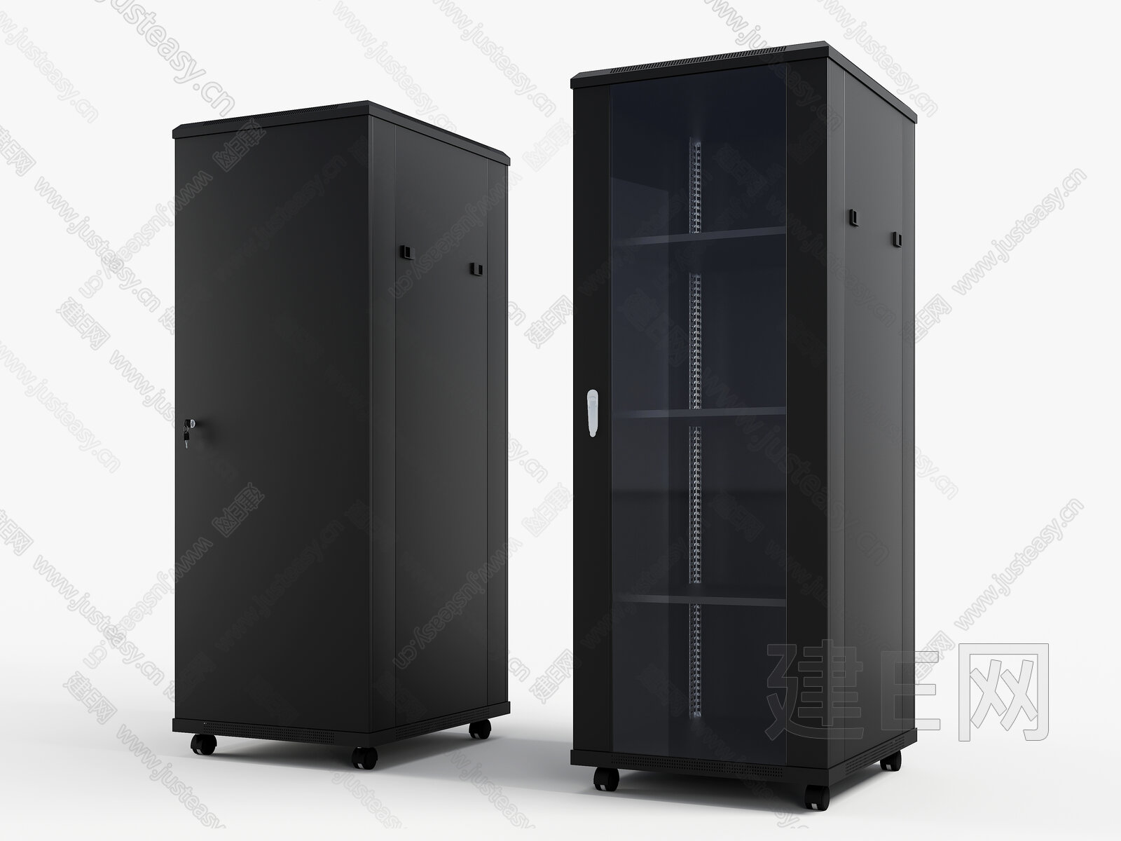 现代机柜模型SU模型下载[ID:116805872]_建E室内设计网