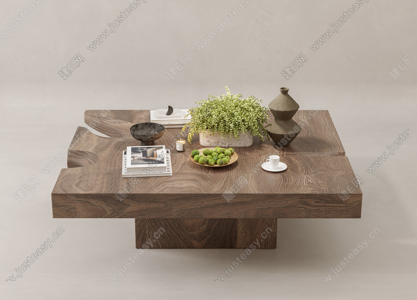 【侘寂风原木茶几3d模型】建e网侘寂风原木茶几3d模型下载 Id108354310 打造3d侘寂风原木茶几模型免费下载平台
