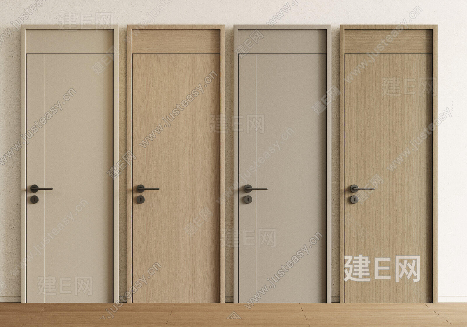 【现代房间门3d模型】建e网现代房间门3d模型下载 Id103832372 打造3d现代房间门模型免费下载平台
