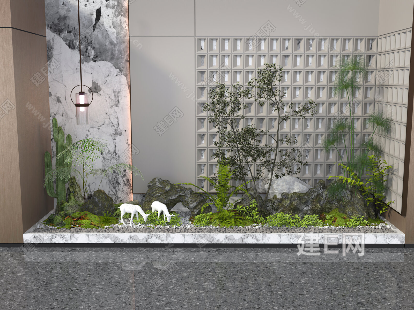 景观小品模型SU模型下载[ID:105665437]_建e网su模型