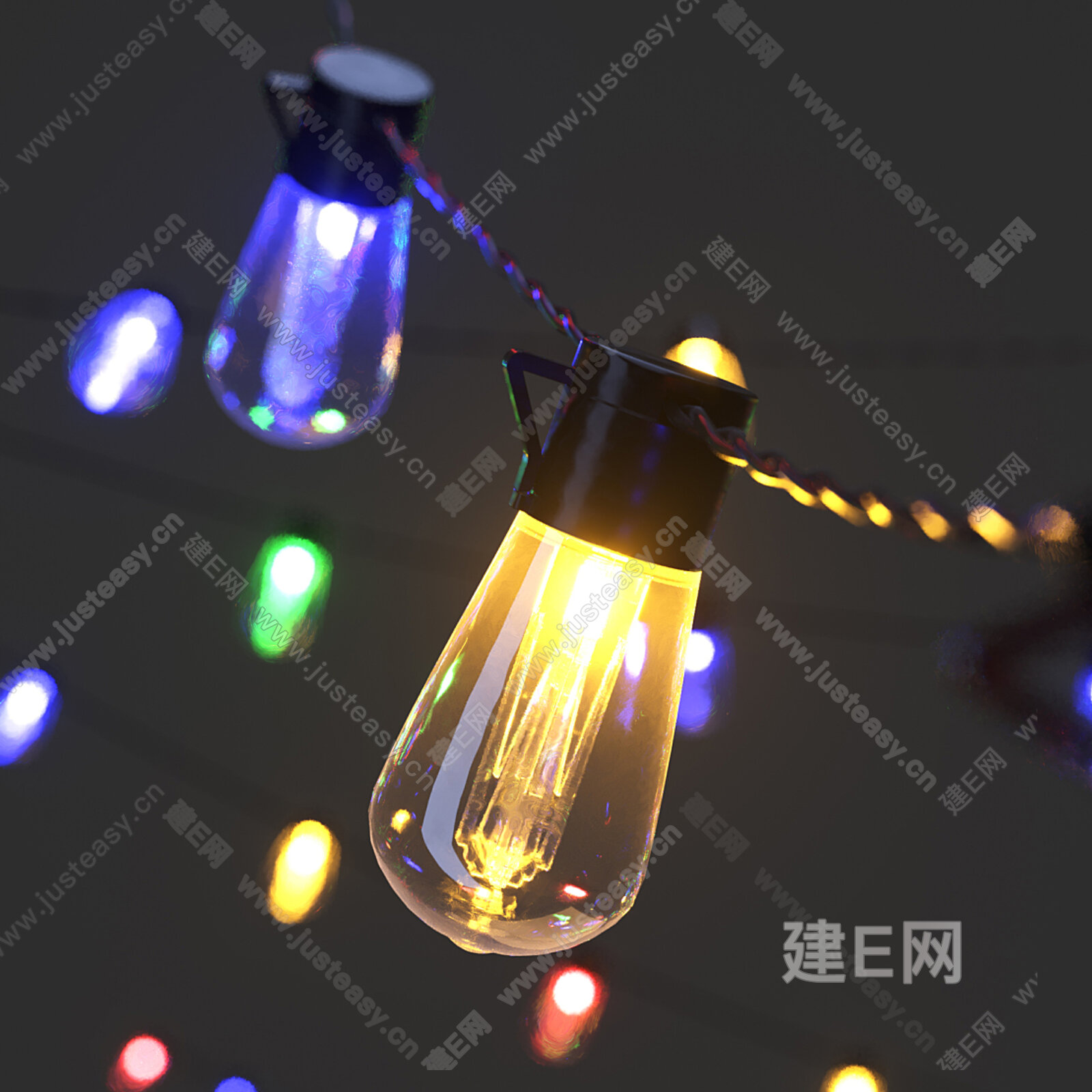 【现代花环灯泡3d模型】建e网现代花环灯泡3d模型下载 Id111434514 打造3d现代花环灯泡模型免费下载平台