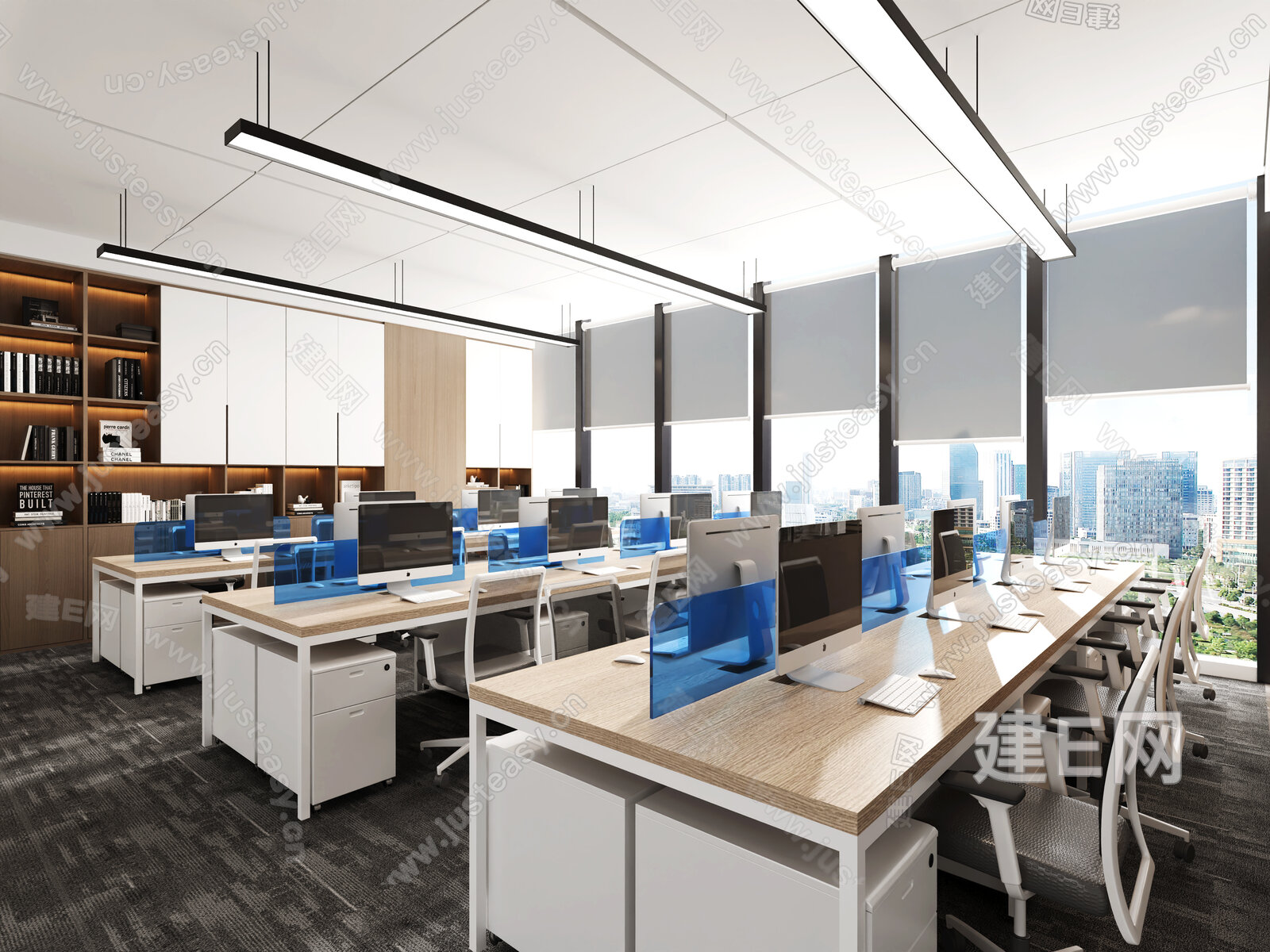 【开放式办公区3d模型】建e网开放式办公区3d模型下载 Id111827722 打造3d开放式办公区模型免费下载平台