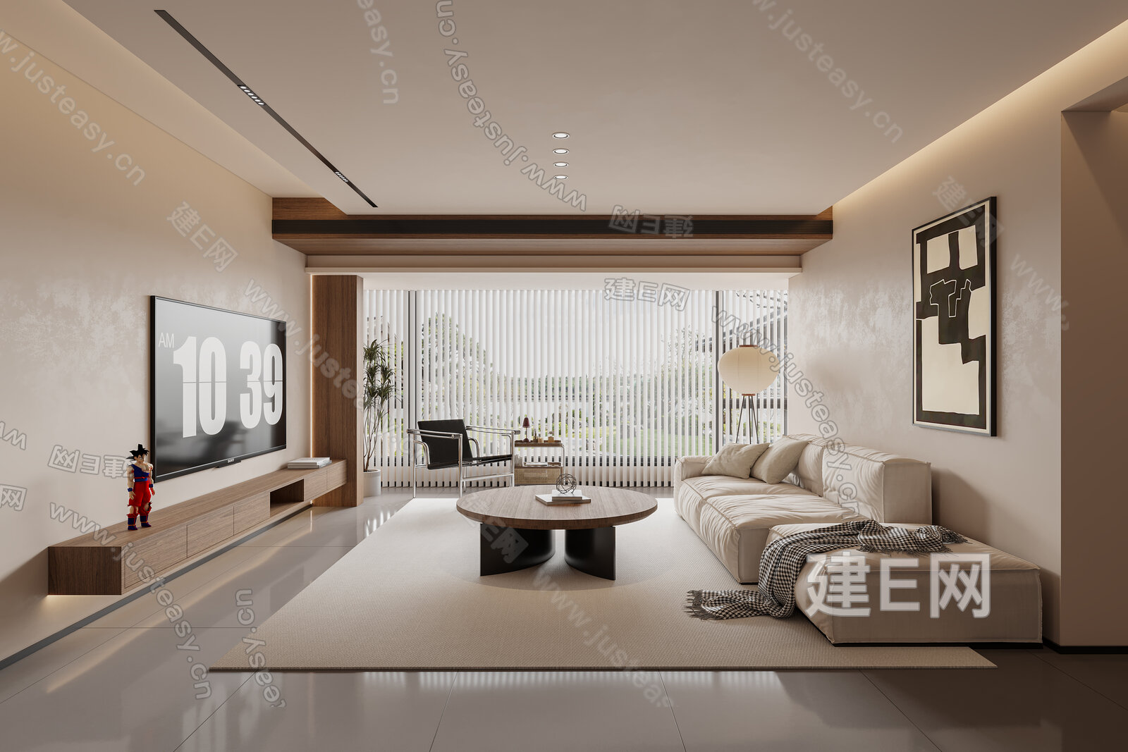 【现代客厅3d模型】建e网现代客厅3d模型下载 Id107764439 打造3d现代客厅模型免费下载平台