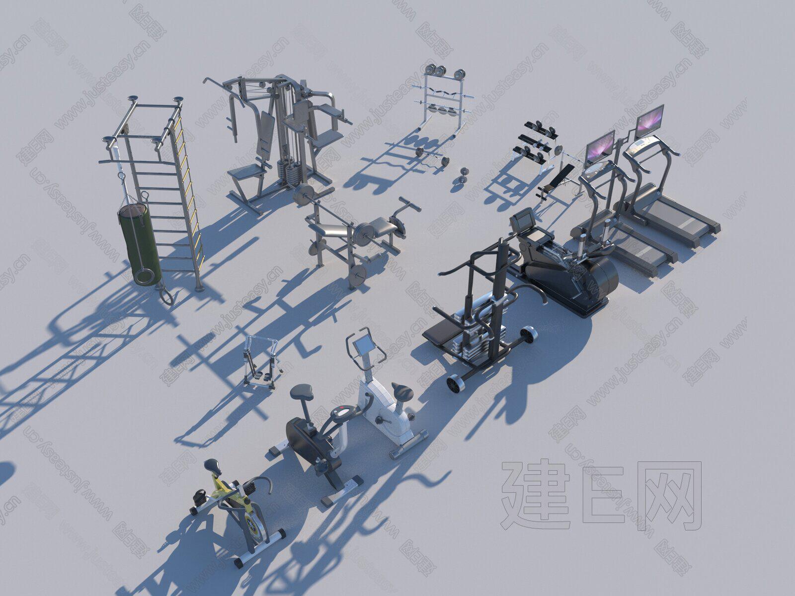 【健身器材3d模型】建e网健身器材3d模型下载 Id104028677 打造3d健身器材模型免费下载平台