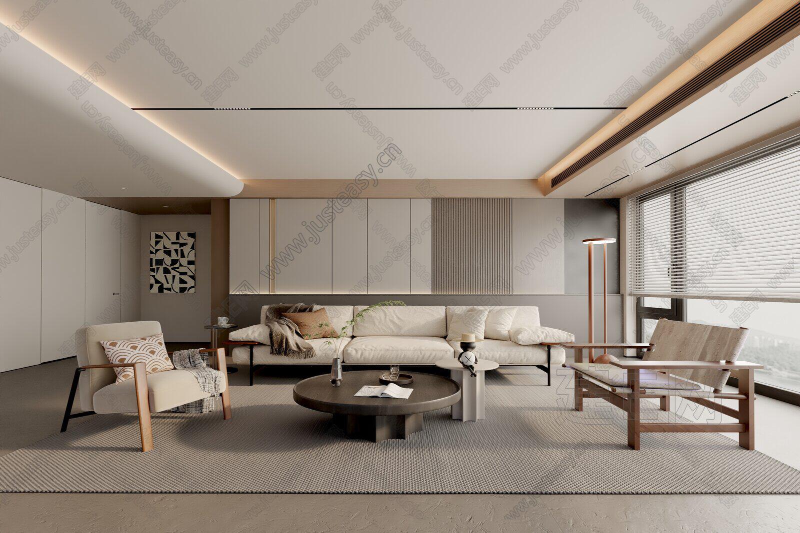 【现代客厅3d模型】建e网现代客厅3d模型下载 Id109534653 打造3d现代客厅模型免费下载平台