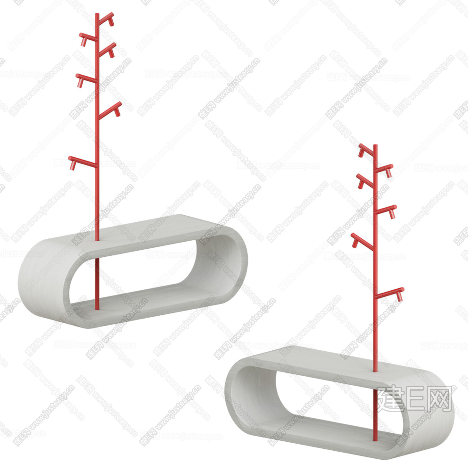 ODINGENIY 现代换鞋凳模型SU模型下载[ID:104224113]_建e网su模型