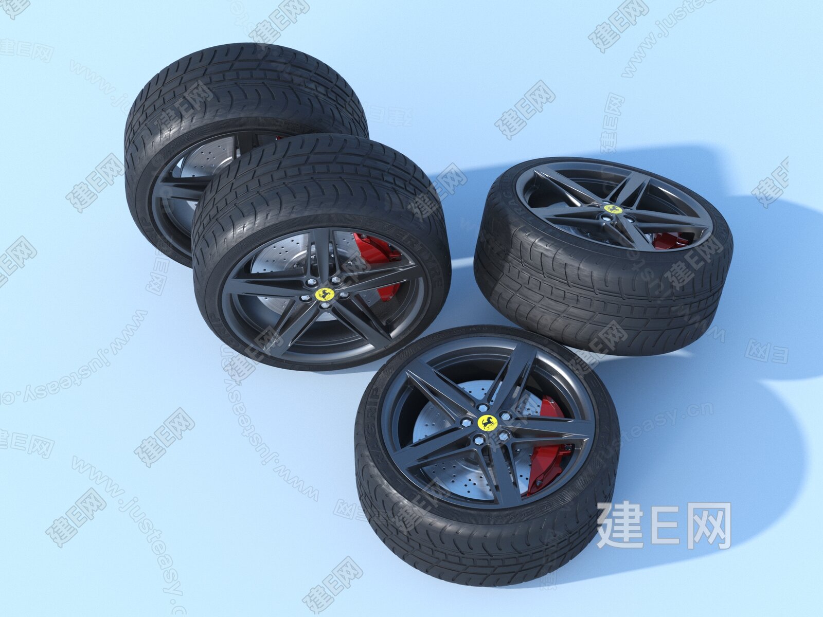 【轮胎 汽车车轮 车胎 轮毂3d模型】建e网轮胎 汽车车轮 车胎 轮毂3d模型下载 Id107765636 打造3d轮胎 汽车车轮 车胎