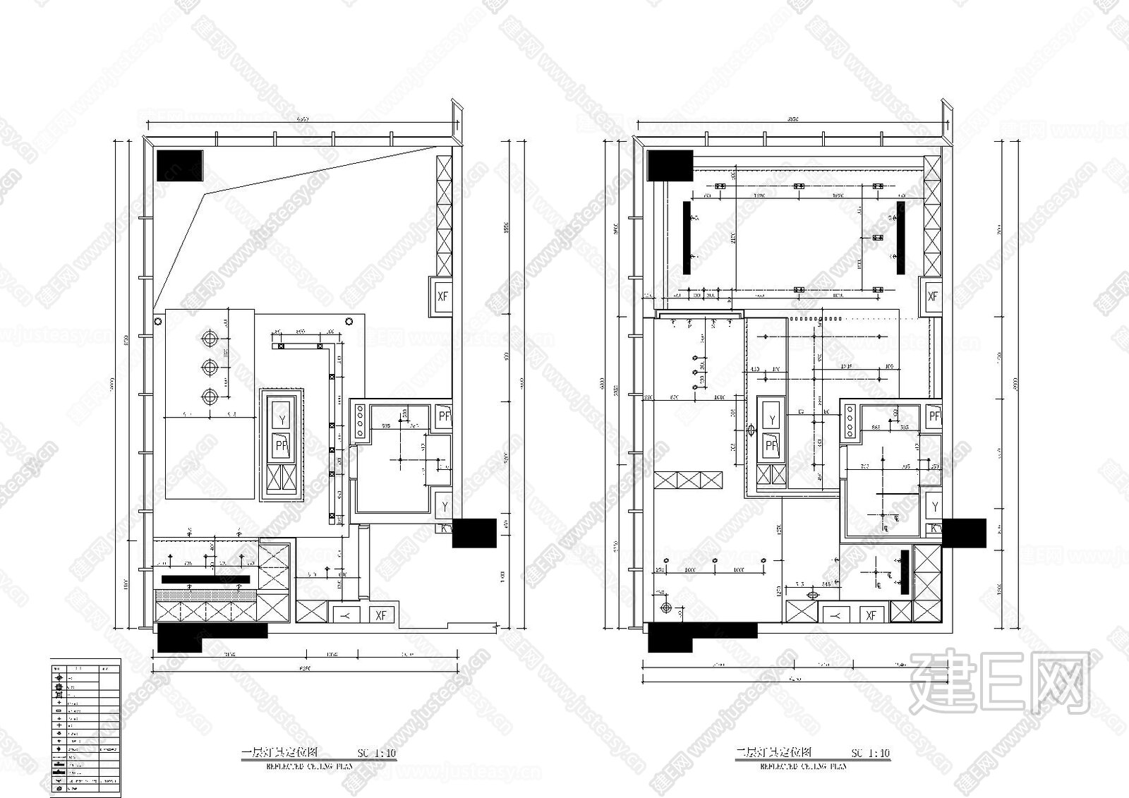 两层85㎡LOFT户型样板房|CAD施工图- 建E网施工图下载网