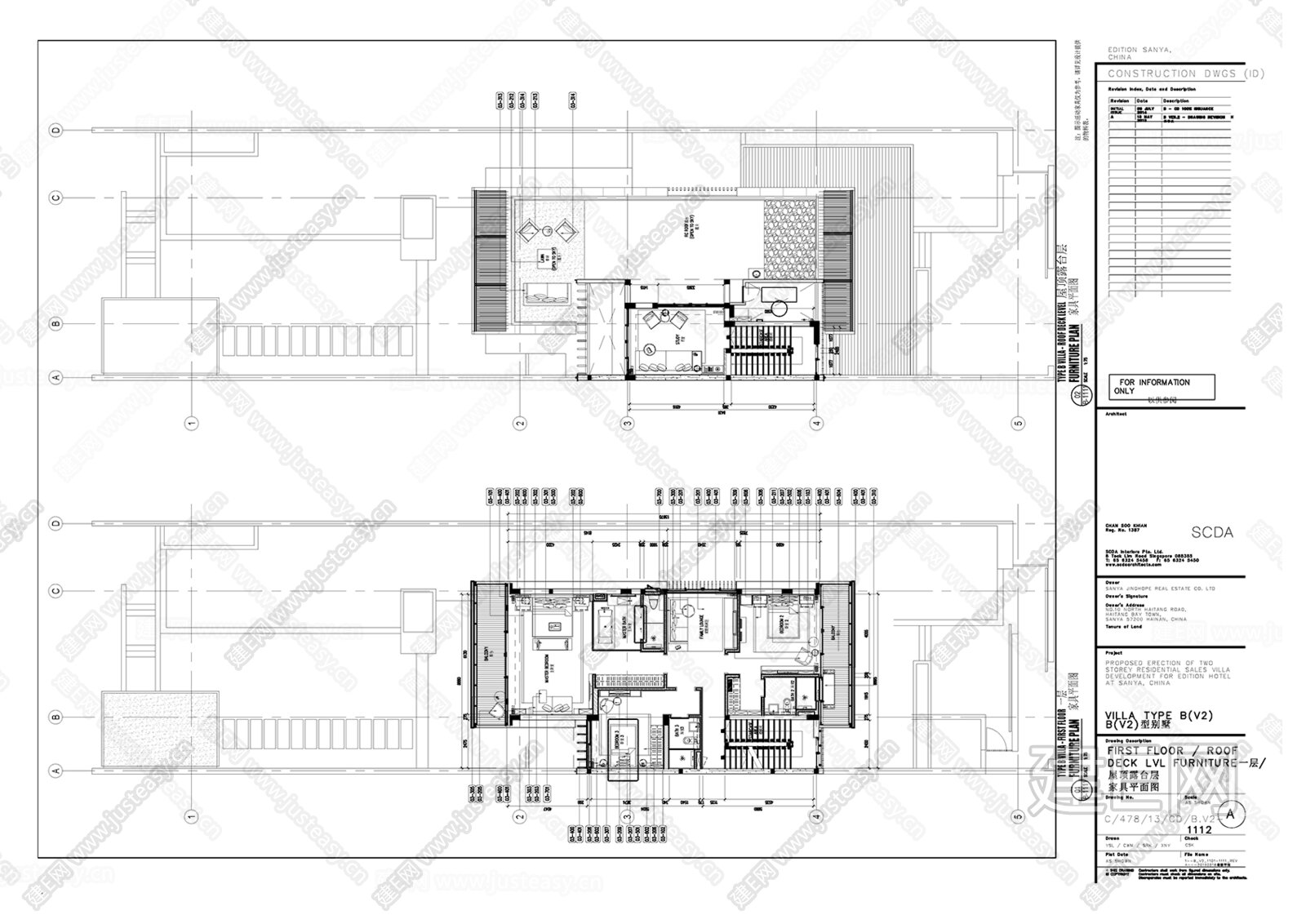 新加坡SCDA设计现代别墅施工图|CAD施工图+效果图施工图下载_施工图新加坡SCDA设计现代别墅施工图|CAD施工图+效果图下载_施工图 ...