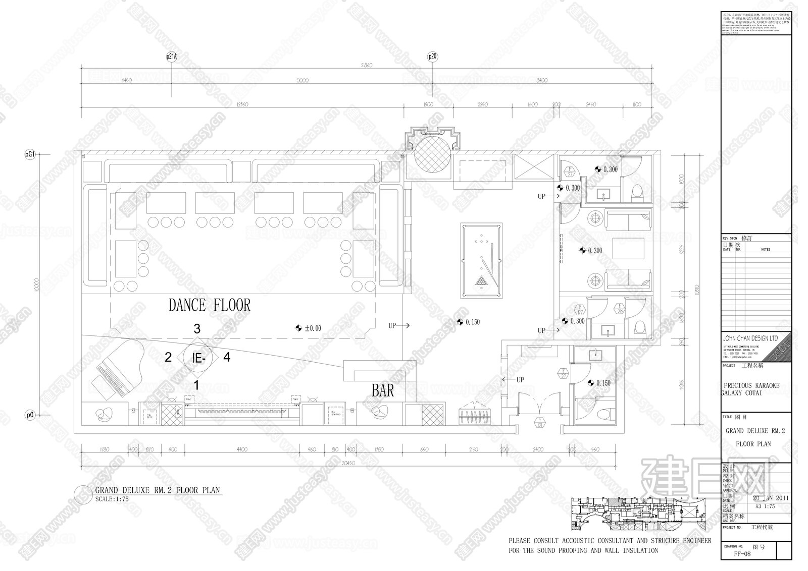 KTV|CAD施工图+效果图施工图下载_施工图 KTV|CAD施工图+效果图下载_施工图 KTV|CAD施工图+效果图免费下载_建E室内设计网