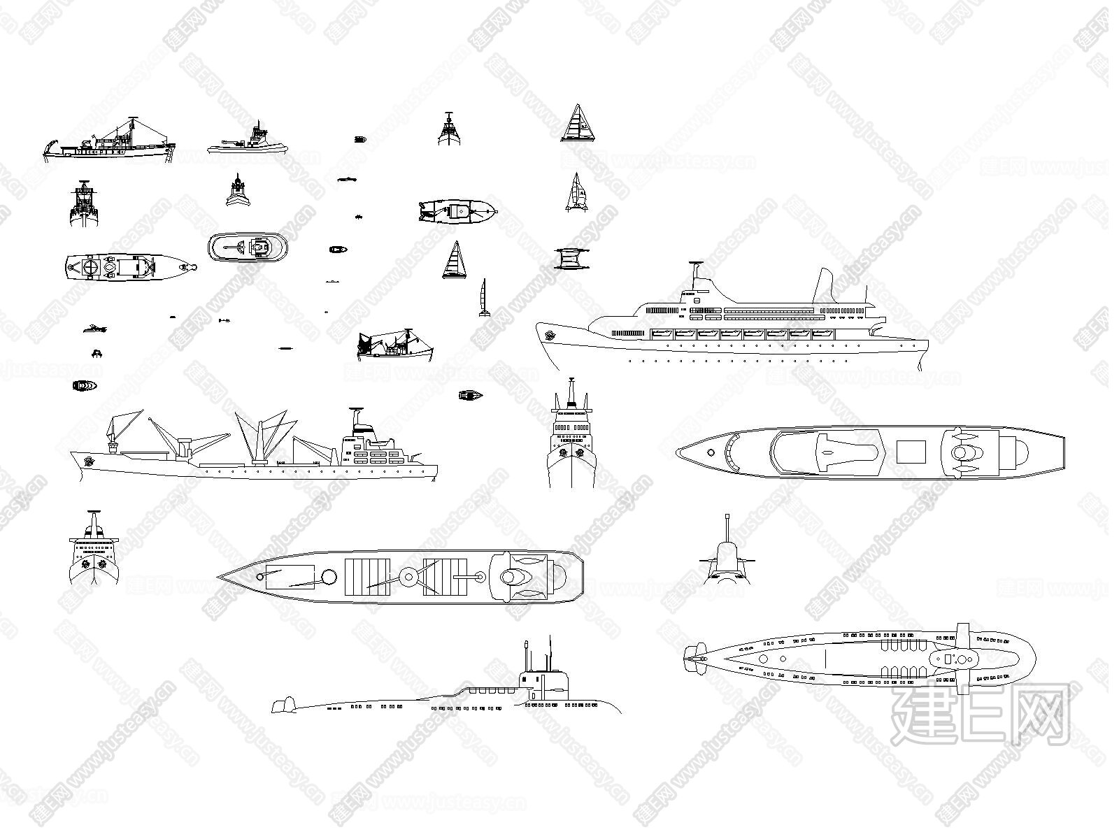 船舶Cad模块图纸施工图下载_施工图船舶Cad模块图纸下载_施工图船舶Cad模块图纸免费下载_建E室内设计网