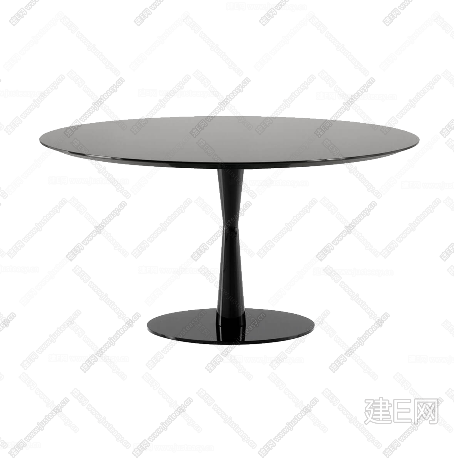 Poliform FLUTE 圆餐桌-软装图片_建E室内设计网!