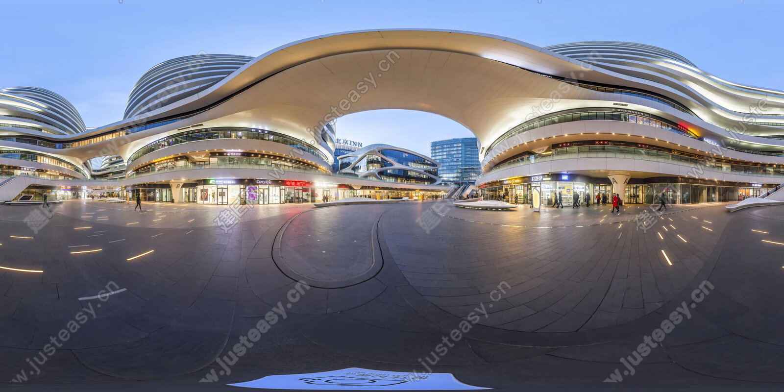 hdr商业soho广场夜景3d贴图下载[ID:111823839]_建e贴图