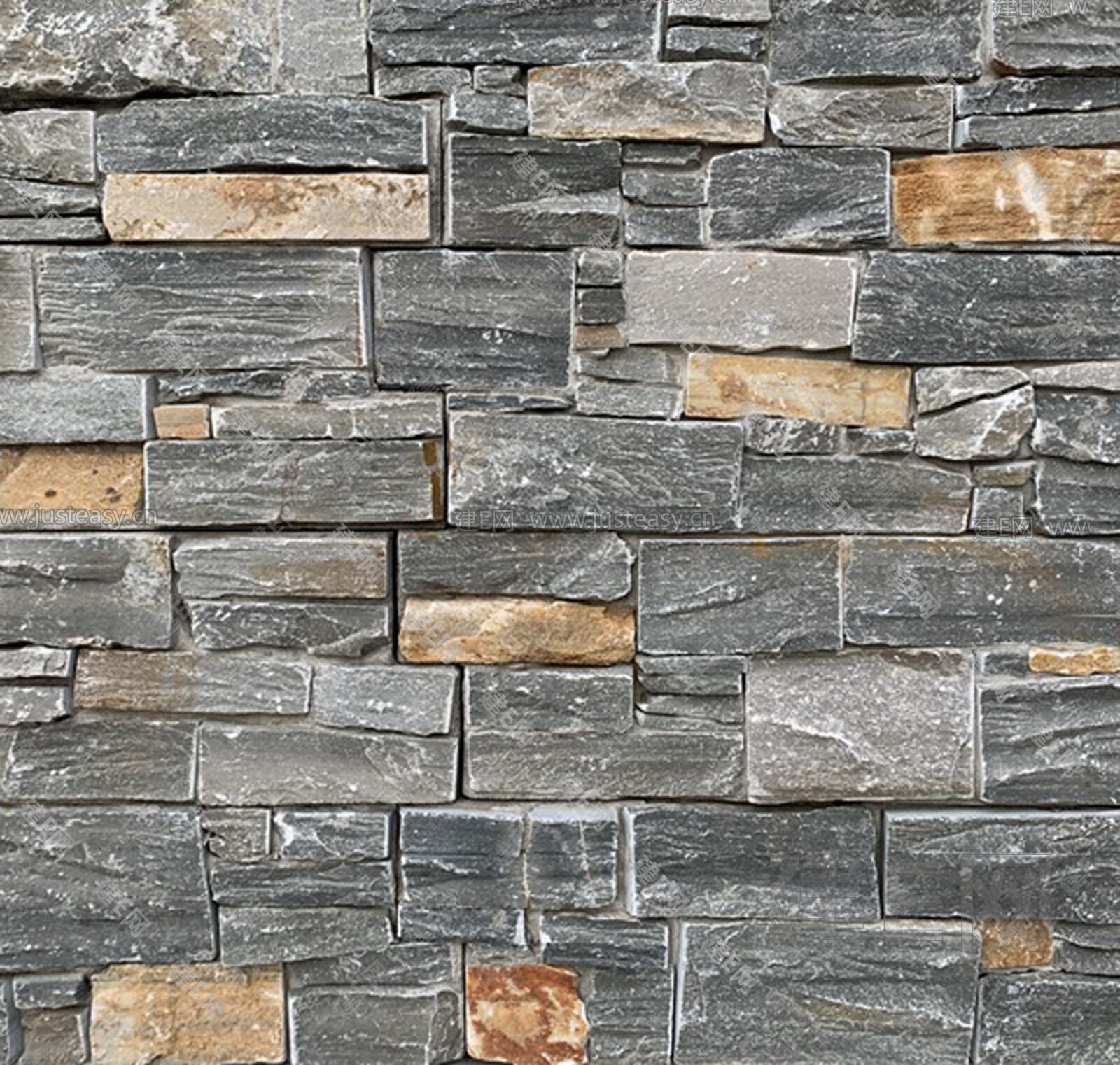 文化石外墙砖3d贴图下载[ID:103896506]_建E室内设计网